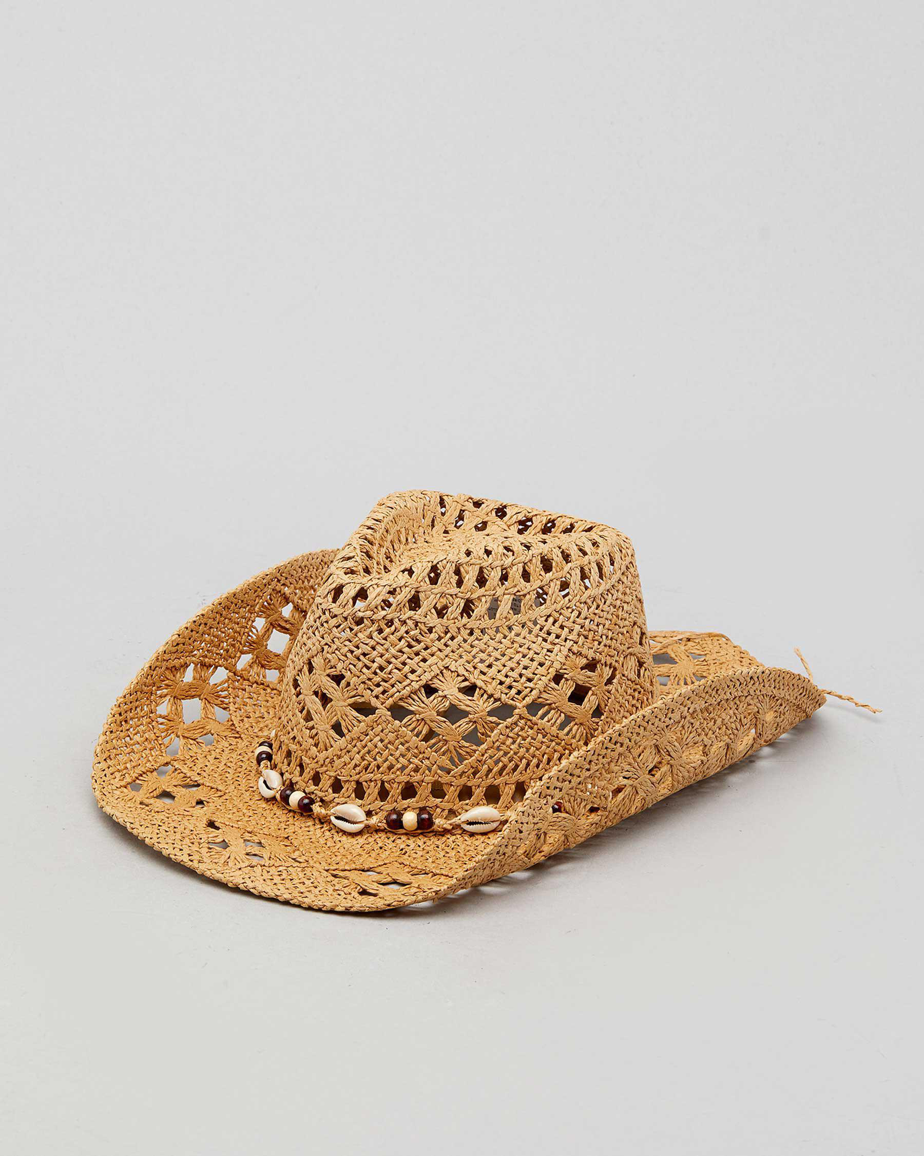 Shop Mooloola Caitlin Cowgirl Hat In Caramel - Fast Shipping & Easy ...
