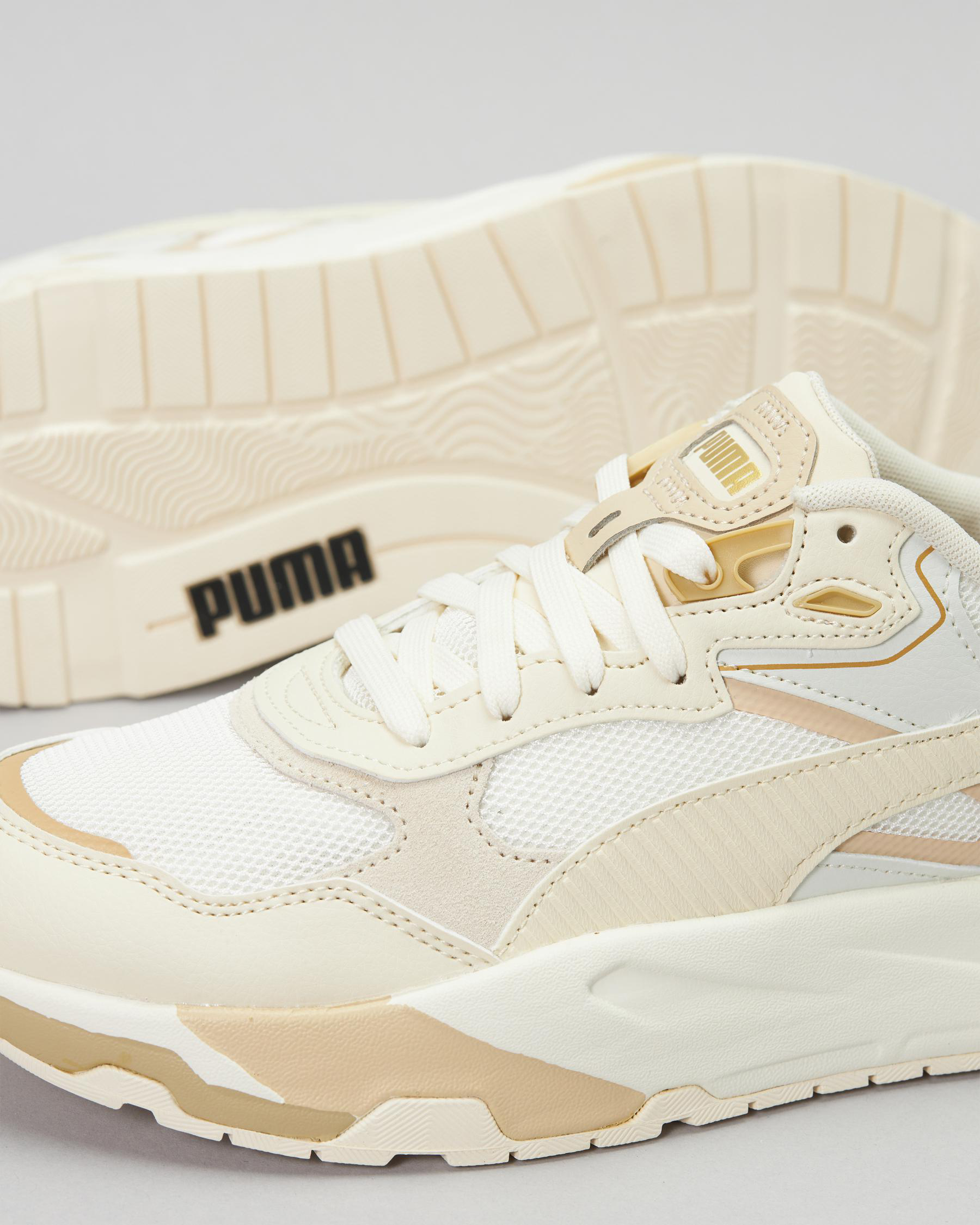 Shop Puma Womens Trinity Shoes In White/snow/grey - Fast Shipping ...