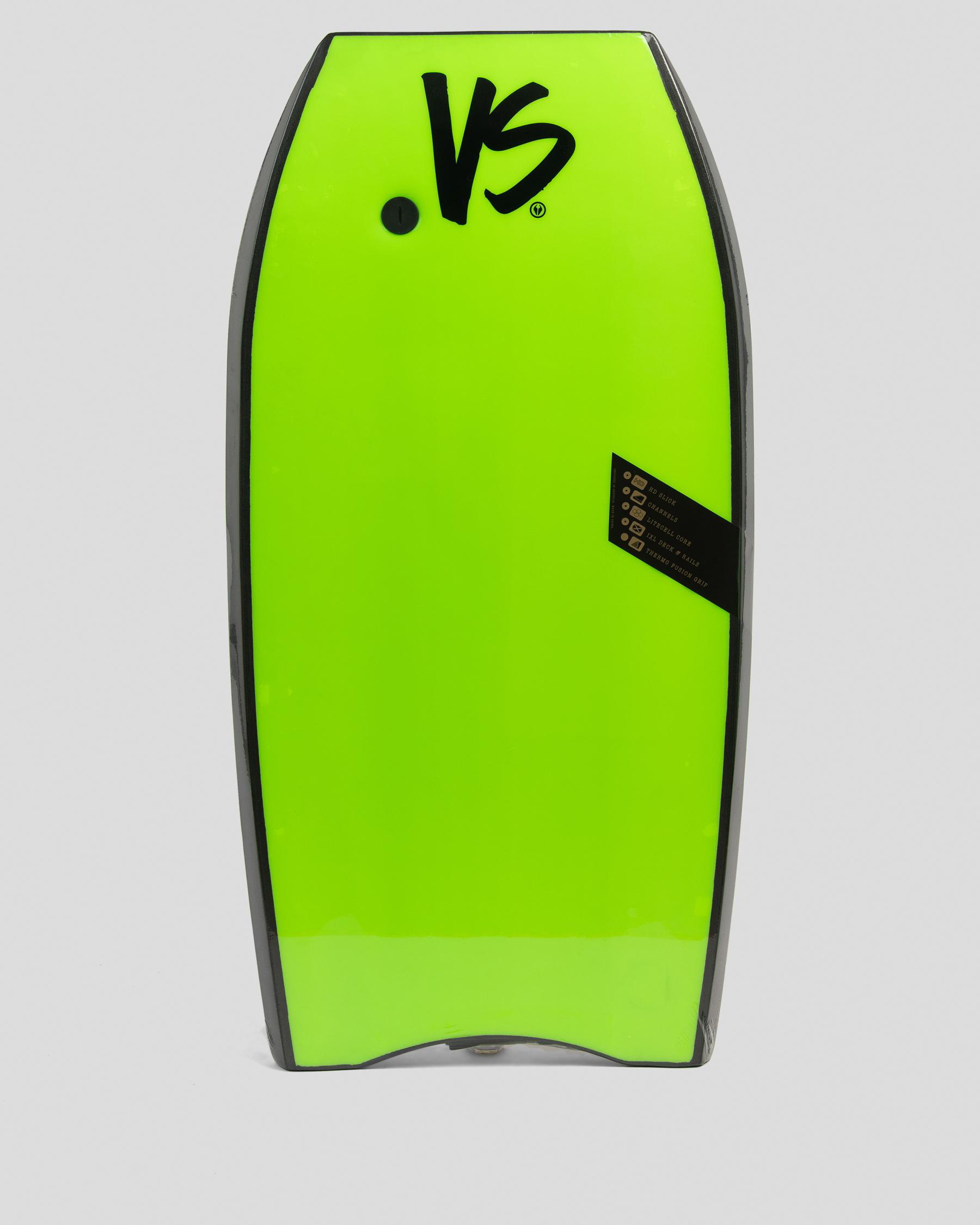 Shop Versus Flame 45" Bodyboard In Black / Fluro Green - Fast Shipping ...