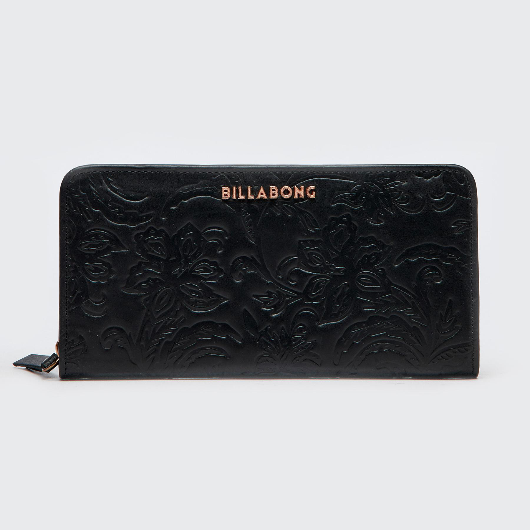 Shop Billabong Treasure Leather Wallet In Black - Fast Shipping & Easy ...