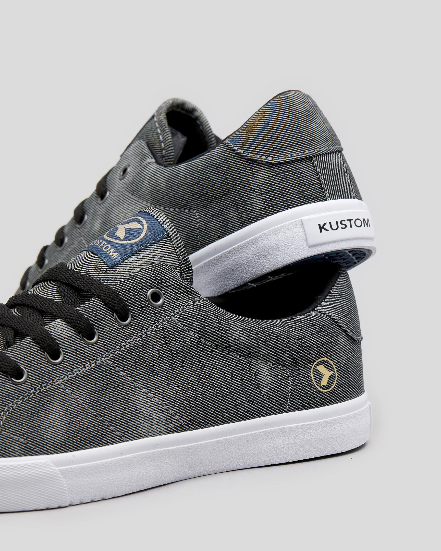 Shop Kustom Kramer Shoes In Black Denim - Fast Shipping & Easy Returns ...