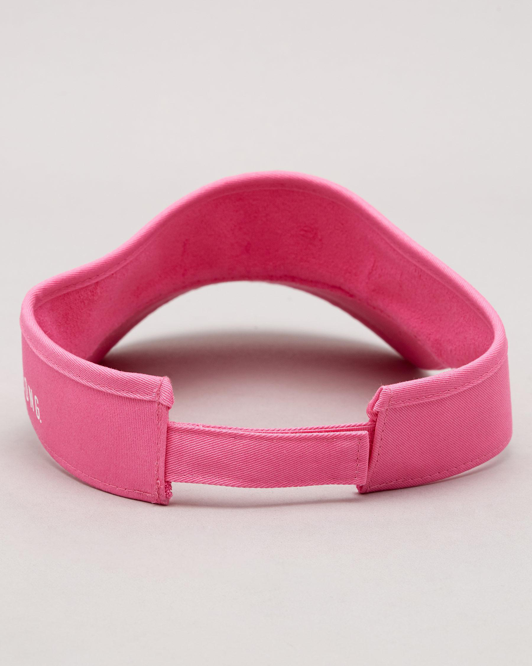Shop Billabong Girls' Infinity Visor In Pop Pink - Fast Shipping & Easy ...
