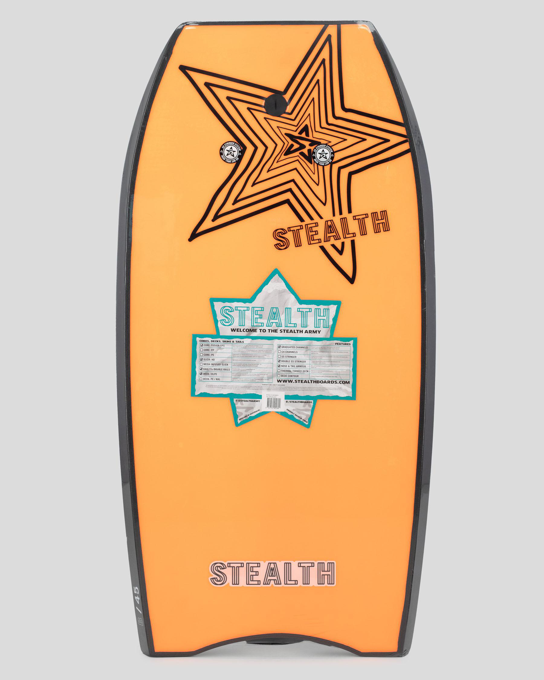 Shop Stealth Bomber 45" Bodyboard In Black - Fast Shipping & Easy ...