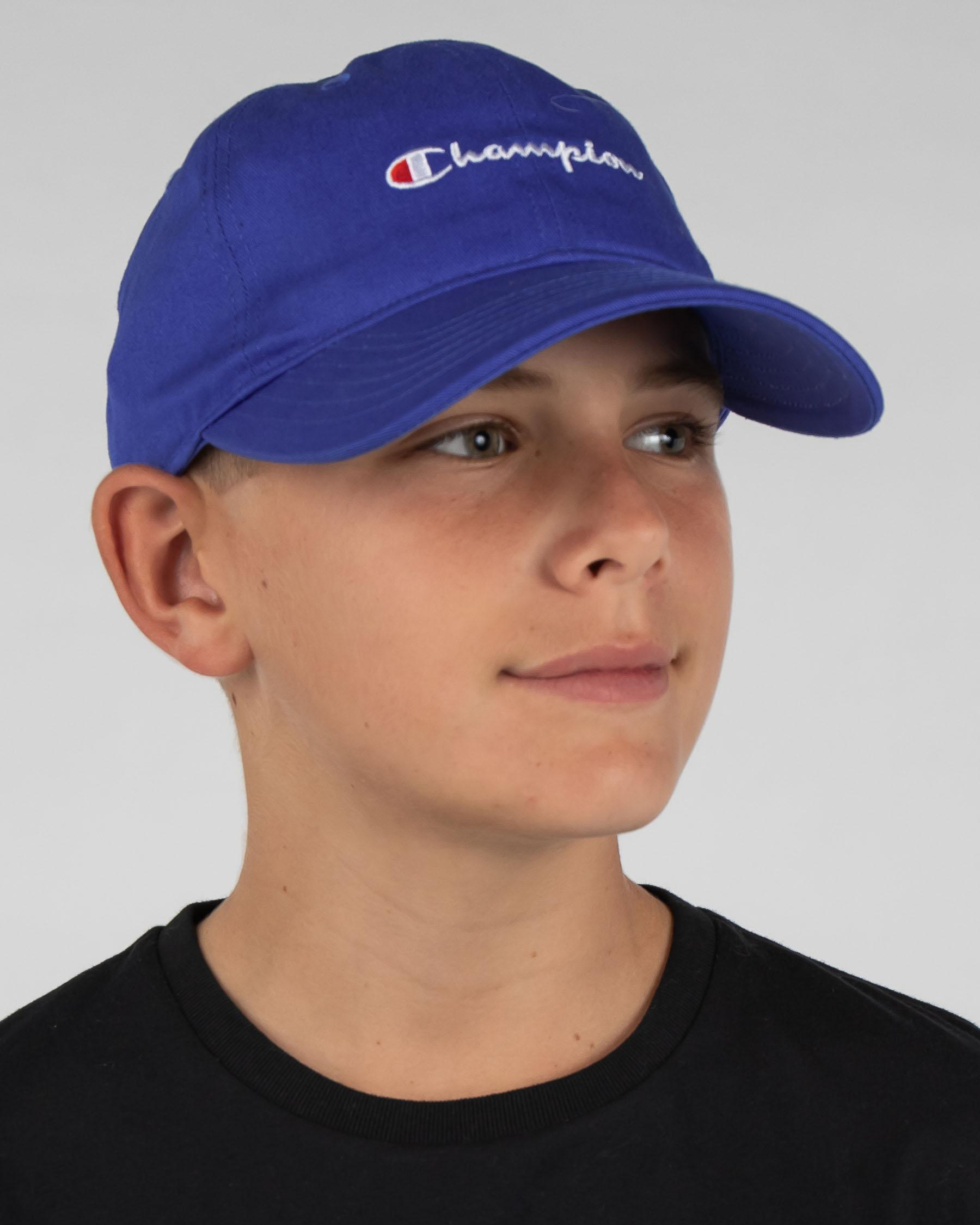 Shop Champion Juniors Script Cap In Triple Axel - Fast Shipping & Easy ...