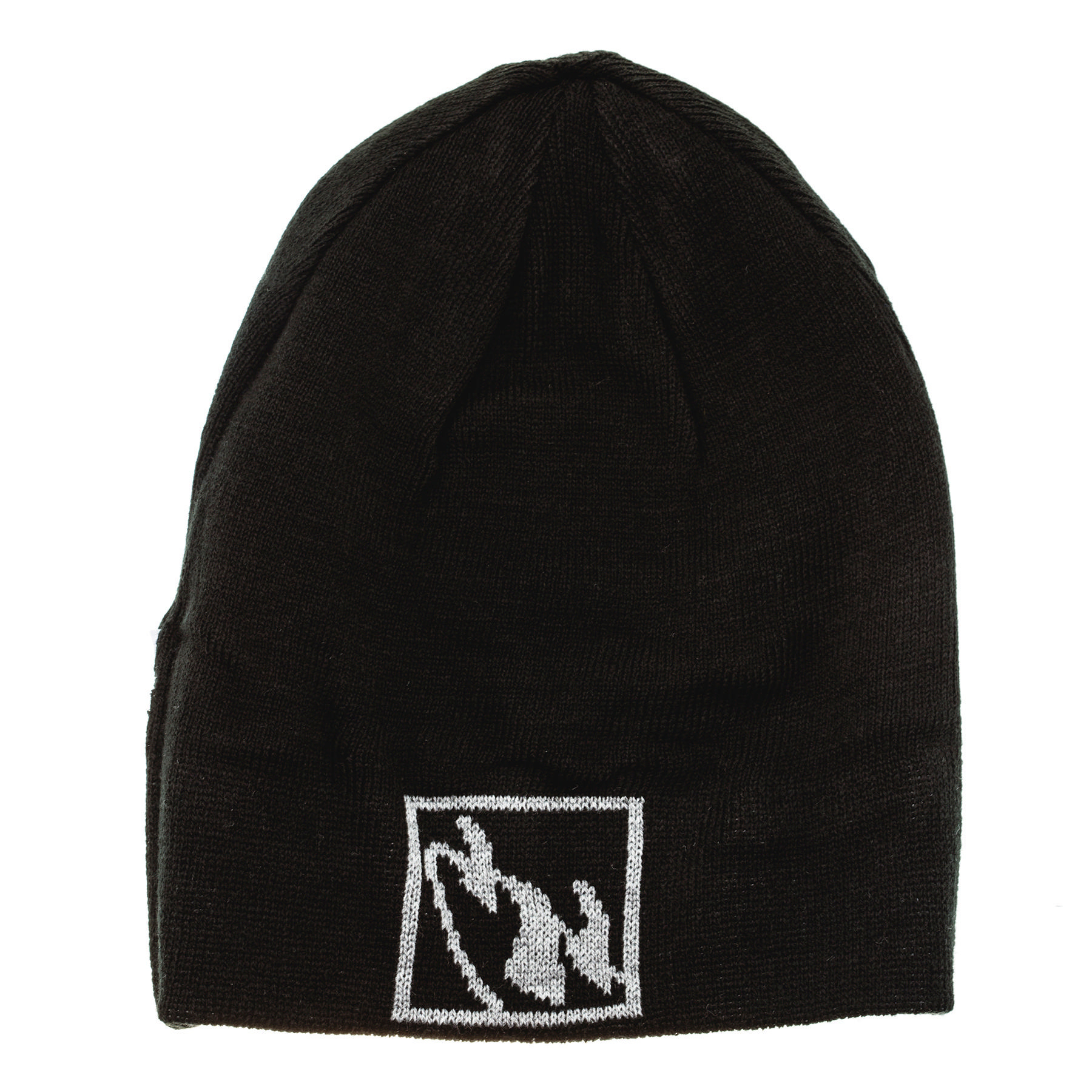 Shop Jacks Boys Atlas Reversible Slouch Beanie In Grey/black - Fast ...