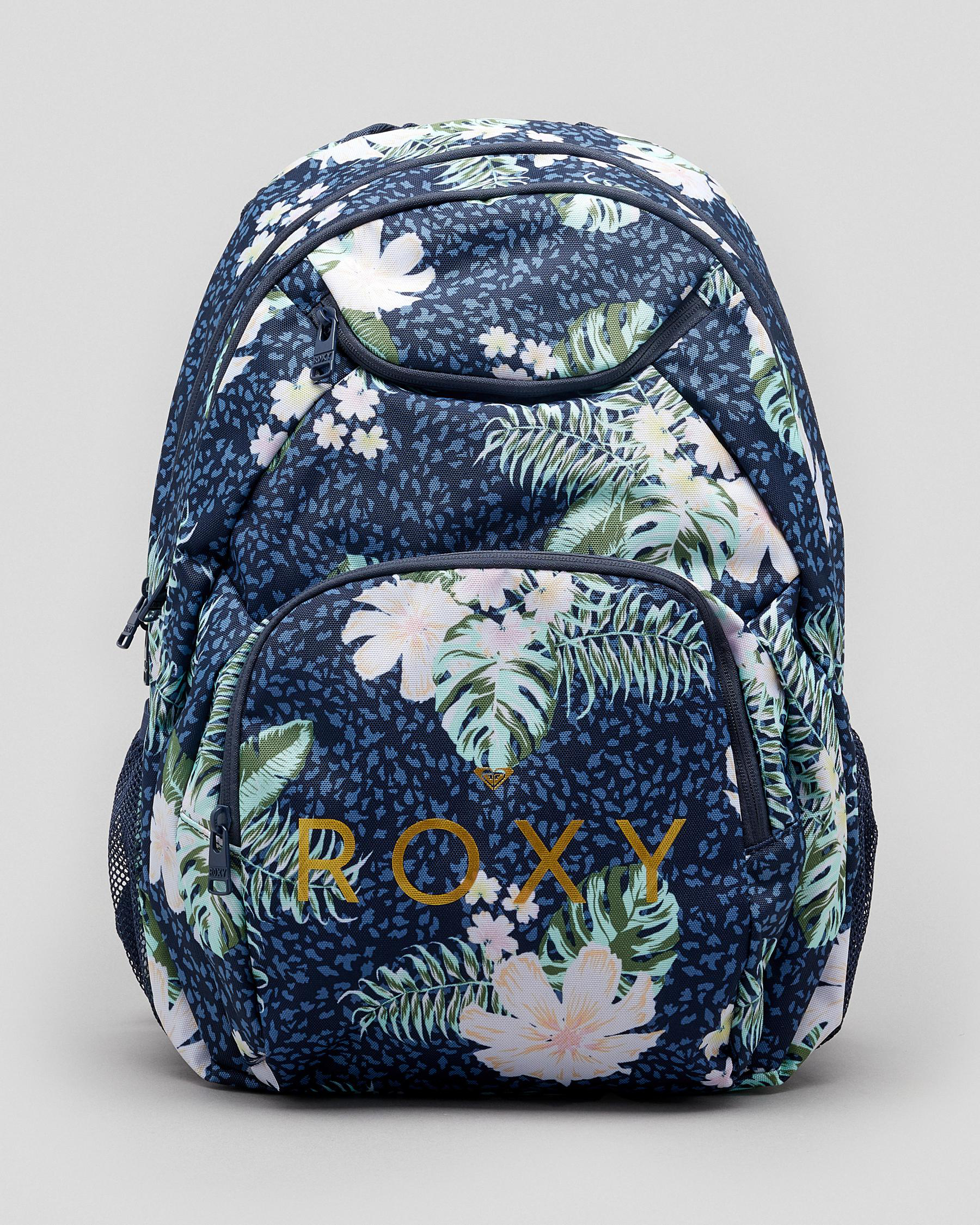 Shop Roxy Shadow Swell Backpack In Mood Indigo Animalia - Fast Shipping ...
