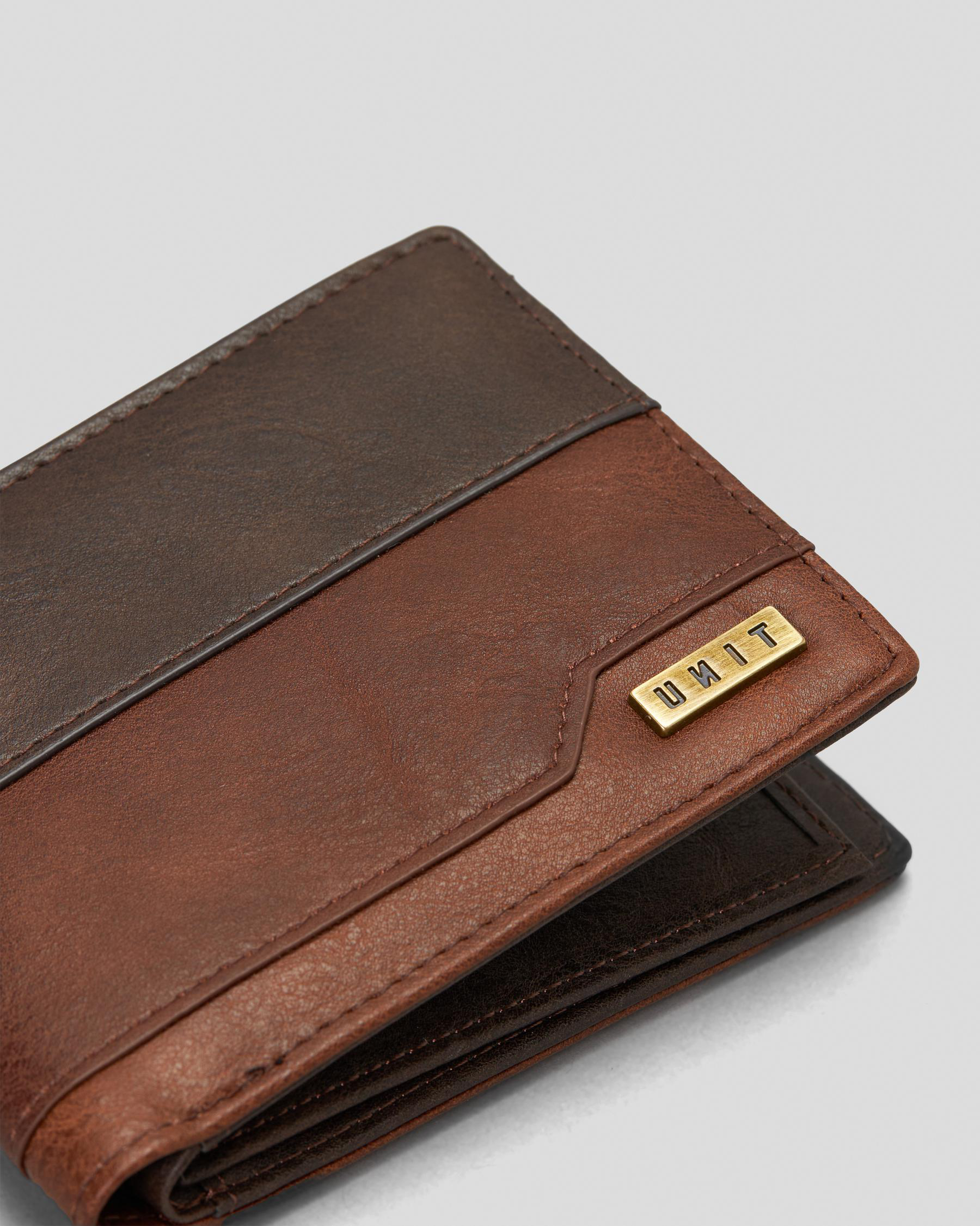 Shop Unit Mack Wallet In Chocolate - Fast Shipping & Easy Returns ...