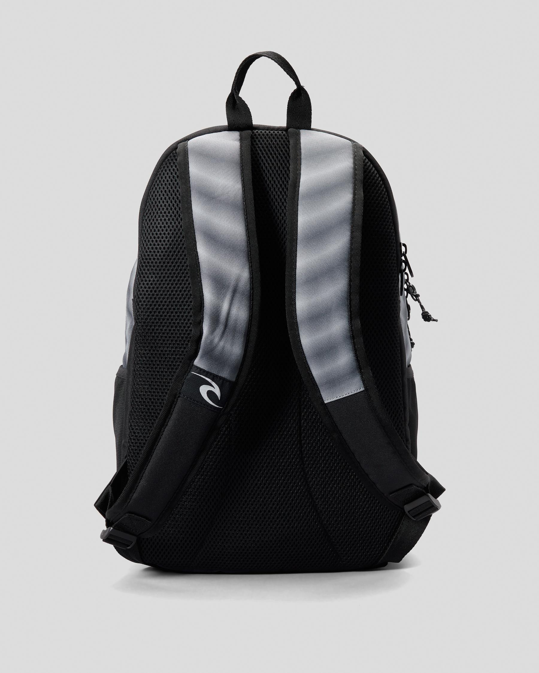Shop Rip Curl Ozone 30L Faded Slant Backpack In Black - Fast Shipping ...