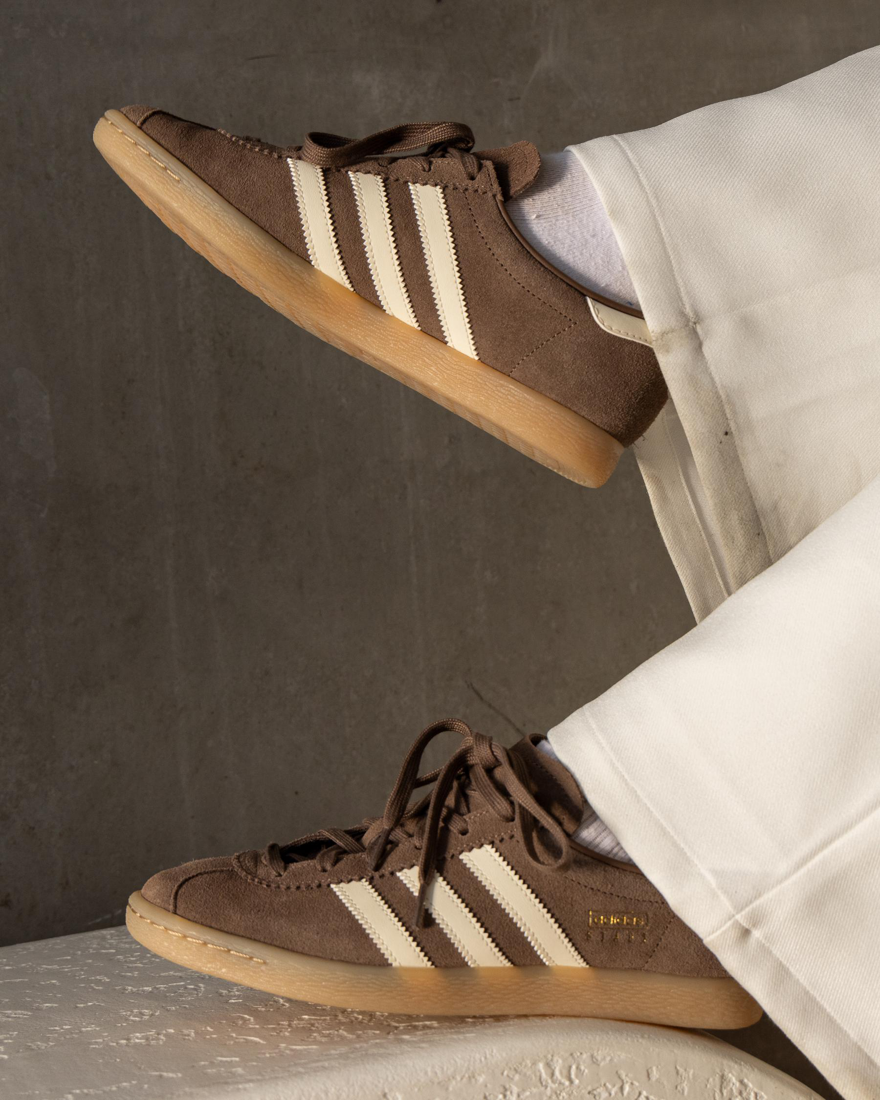 adidas Womens Stadt Shoes In Earth Strata/cream White/gum4 - FREE ...