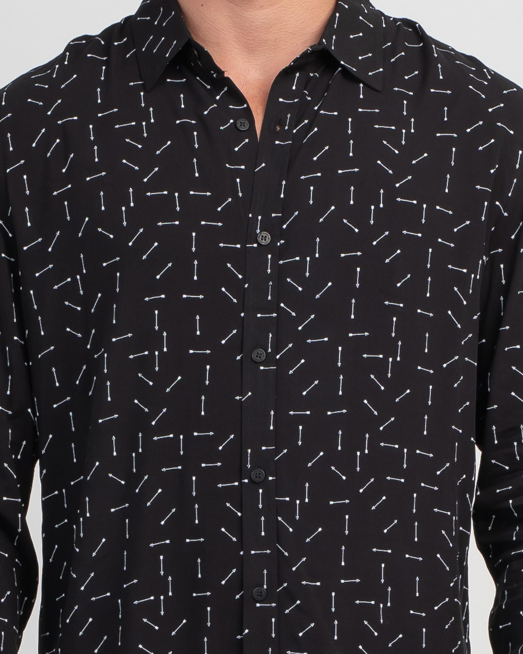 Shop Skylark Scatter Long Sleeve Shirt In Black - Fast Shipping & Easy ...