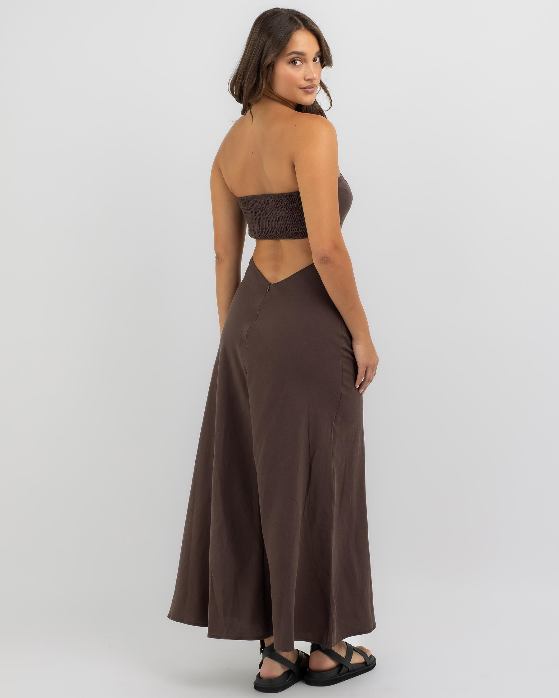 Shop Thanne Claire Maxi Dress In Brown - Fast Shipping & Easy Returns - City Beach Australia