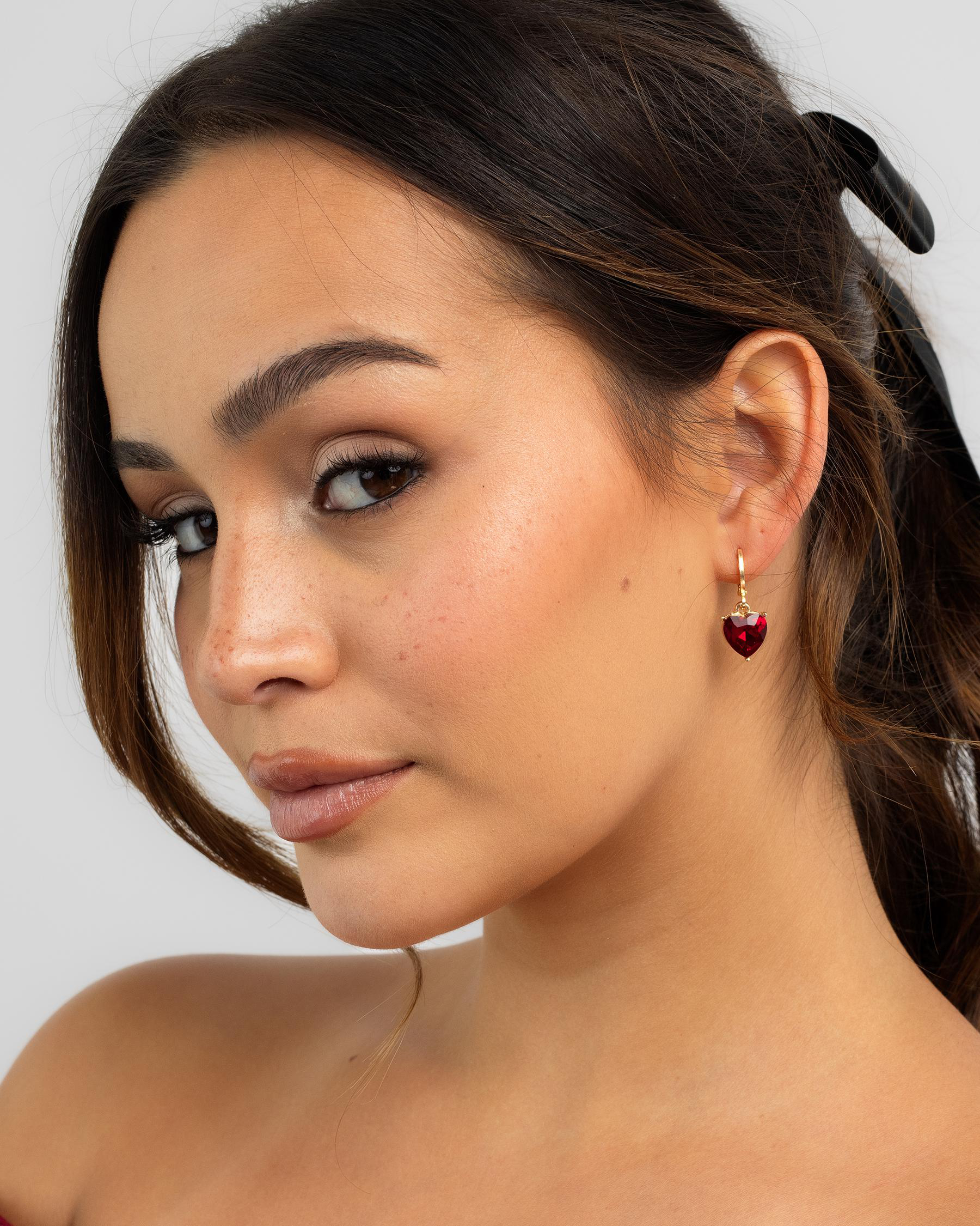 Shop Karyn In LA Amour Earring Pack In Gold/ruby - Fast Shipping & Easy Returns - City Beach ...