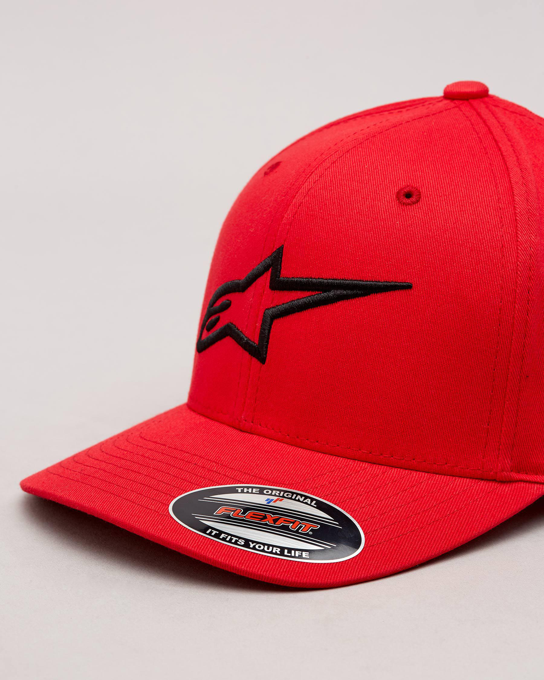 Shop Alpinestars Ageless Curve Cap In Red/black - Fast Shipping & Easy ...