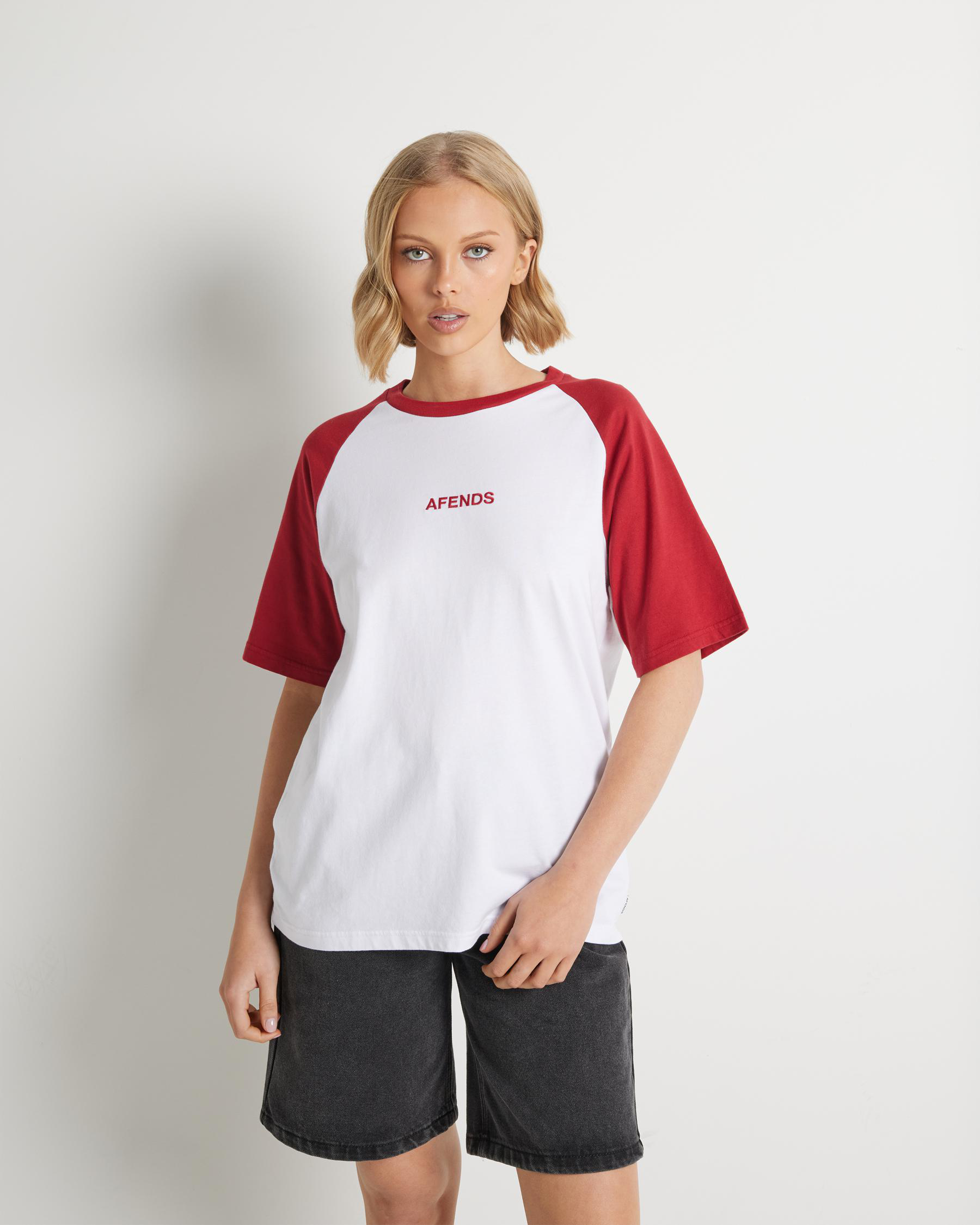 Shop Afends Ryan Oversized Raglan T-Shirt In Ketchup - Fast Shipping & Easy Returns - City Beach ...