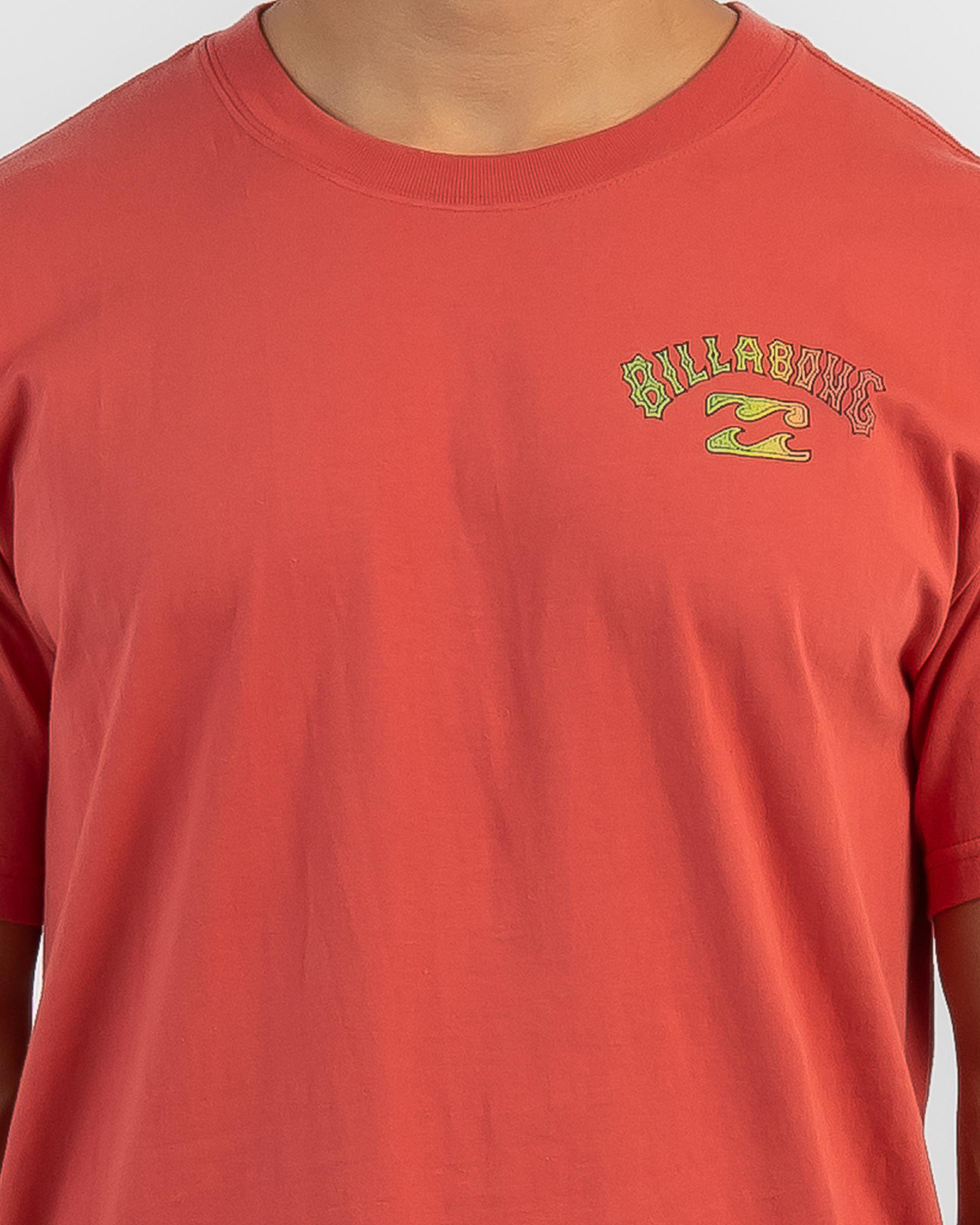 Shop Billabong 73 Arch T-Shirt In Coral - Fast Shipping & Easy Returns ...
