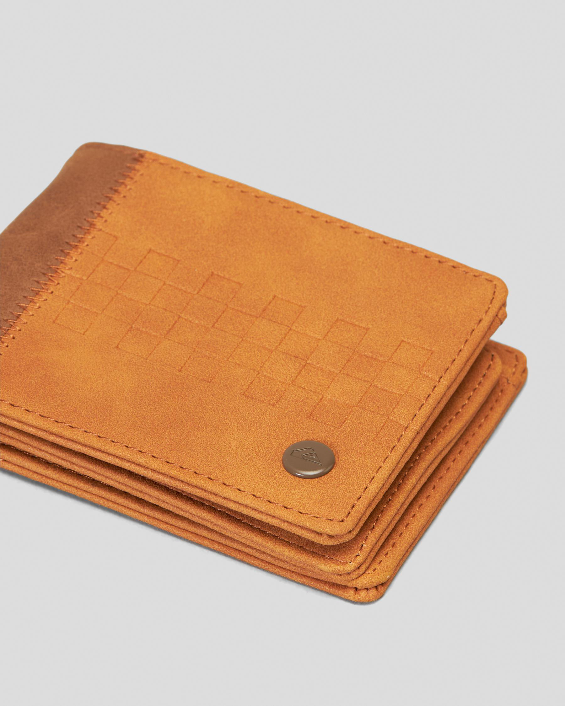 Shop Quiksilver Stamp Ramper Wallet In Chocolate Brown - Fast Shipping ...