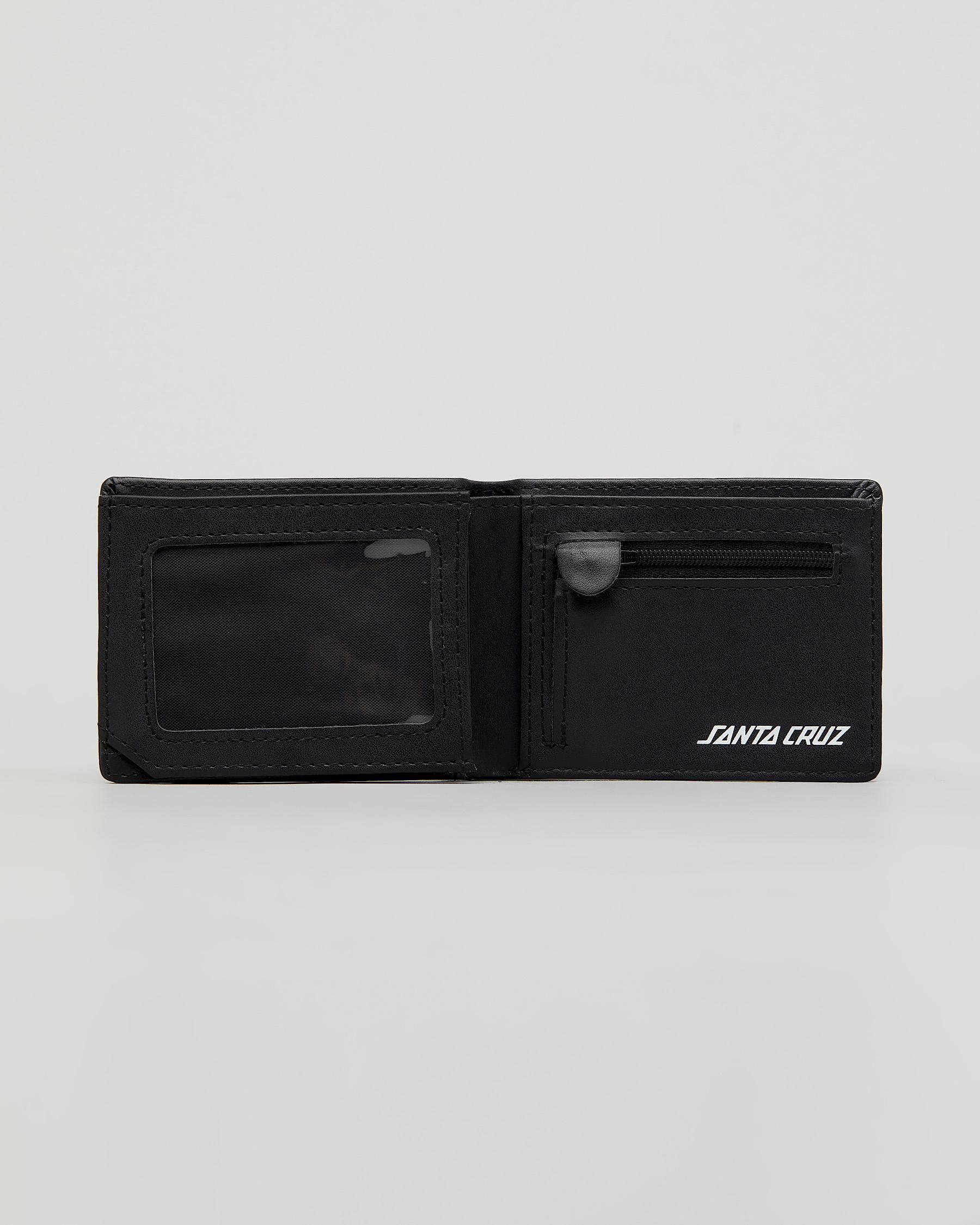 Shop Santa Cruz Classic Dot Wallet In Black - Fast Shipping & Easy ...