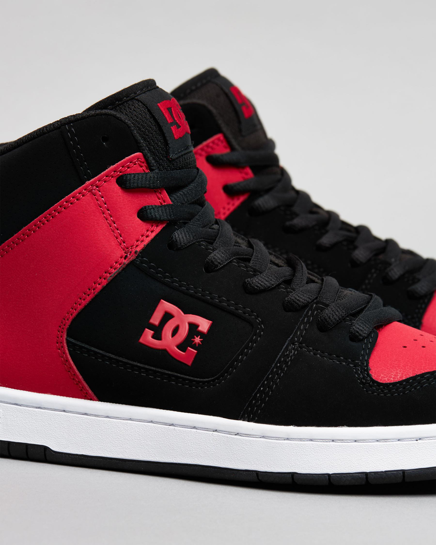 Shop DC Shoes Manteca 4 Hi-Top Shoes In Black/red - Fast Shipping ...