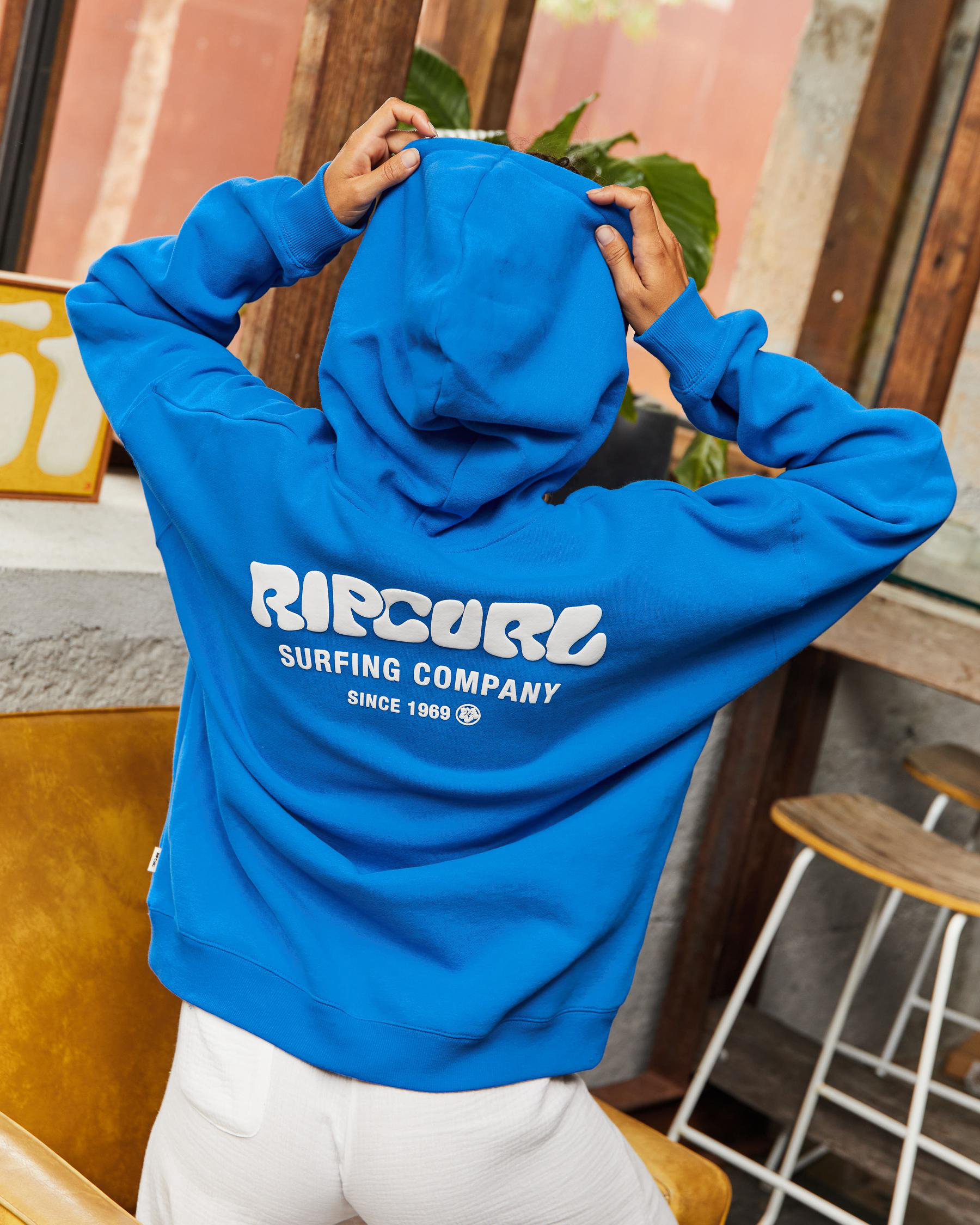 Rip Curl Surf Puff Heritage Hoodie In Royal Blue - Fast Shipping & Easy ...