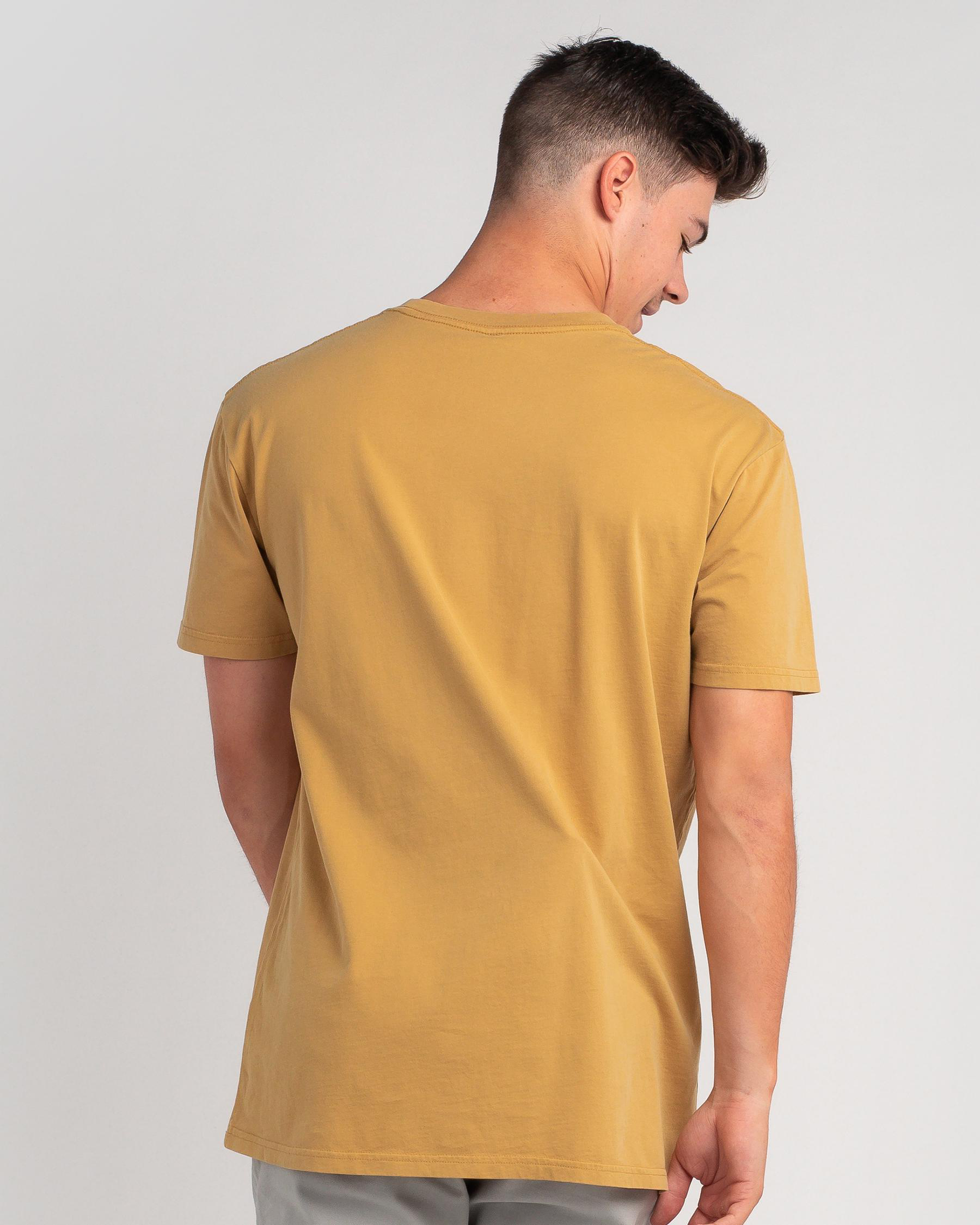 Shop AS Colour Faded T-shirt In Faded Mustard - Fast Shipping & Easy ...