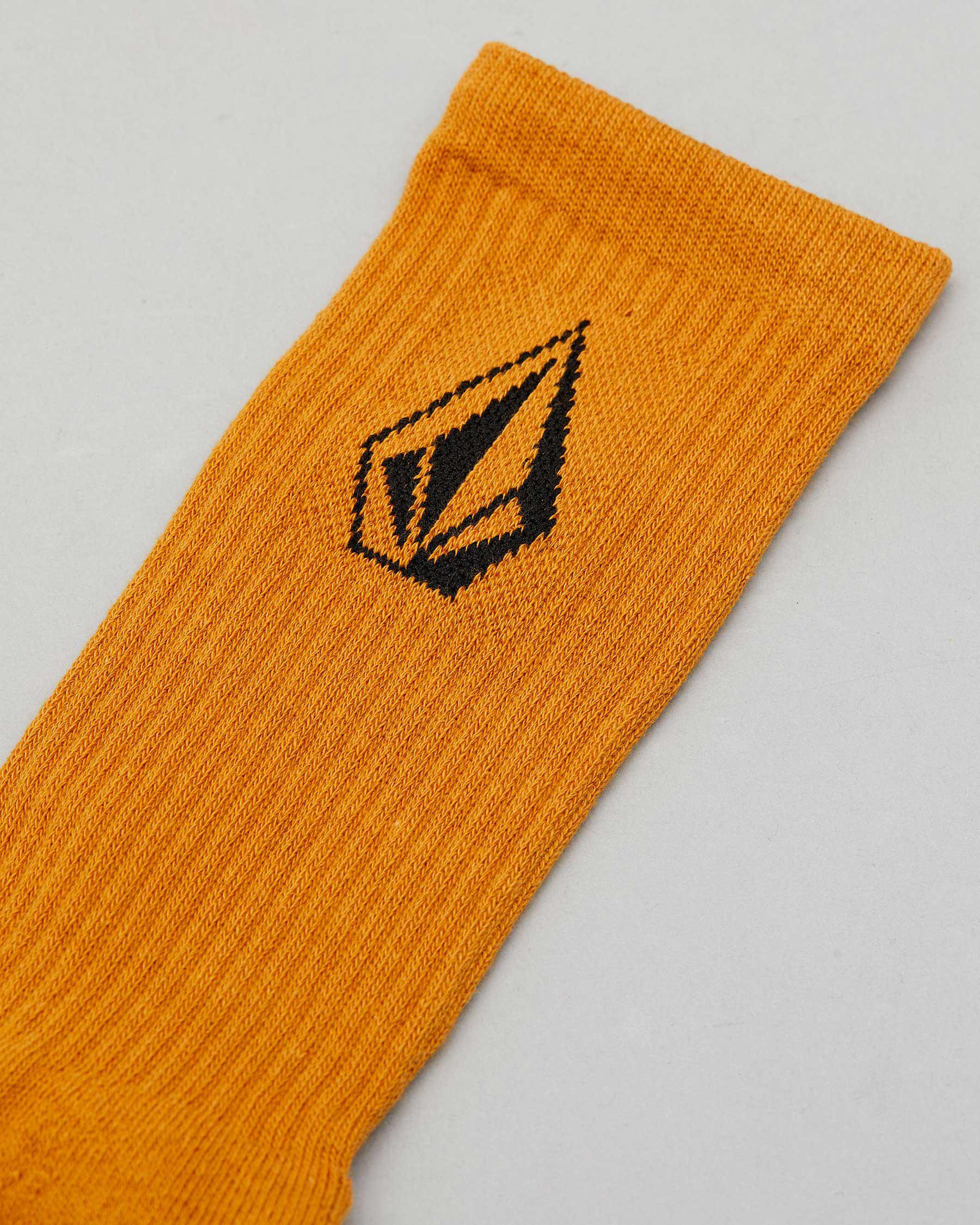 Shop Volcom Full Stone Socks 3 Pack In Multicolour - Fast Shipping ...