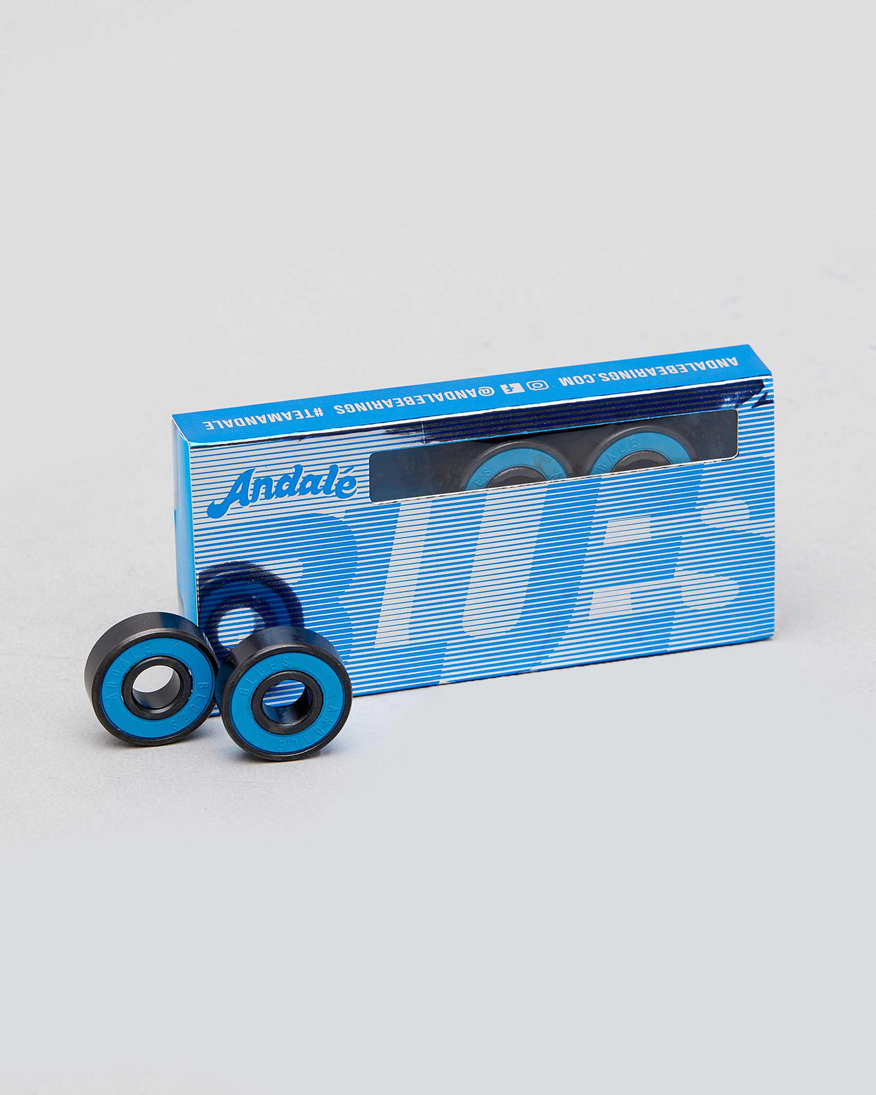 Shop Andale Bearings Andale Blues Skateboard Bearings In Blue - Fast ...