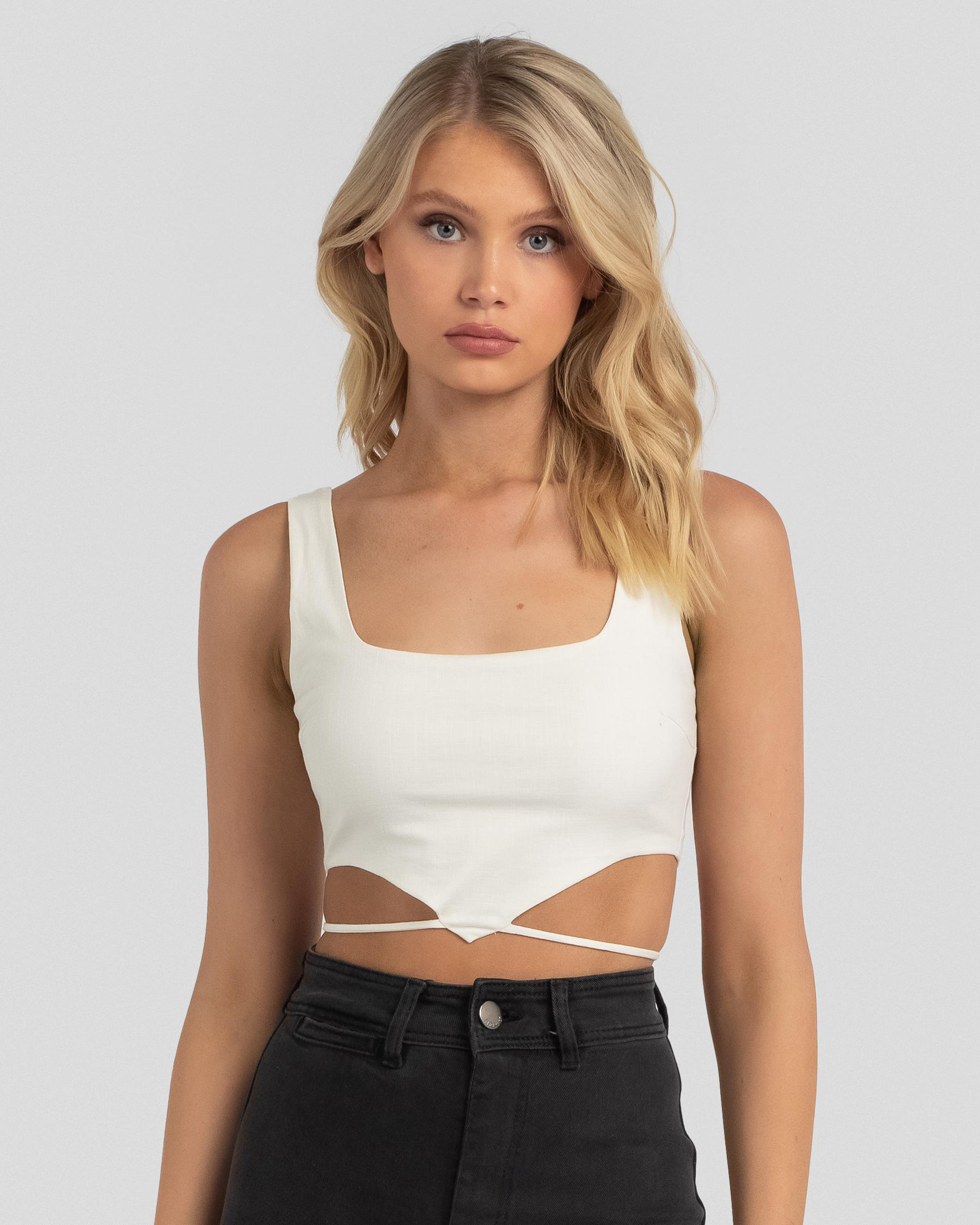 Shop Ava And Ever Jagger Top In White - Fast Shipping & Easy Returns ...