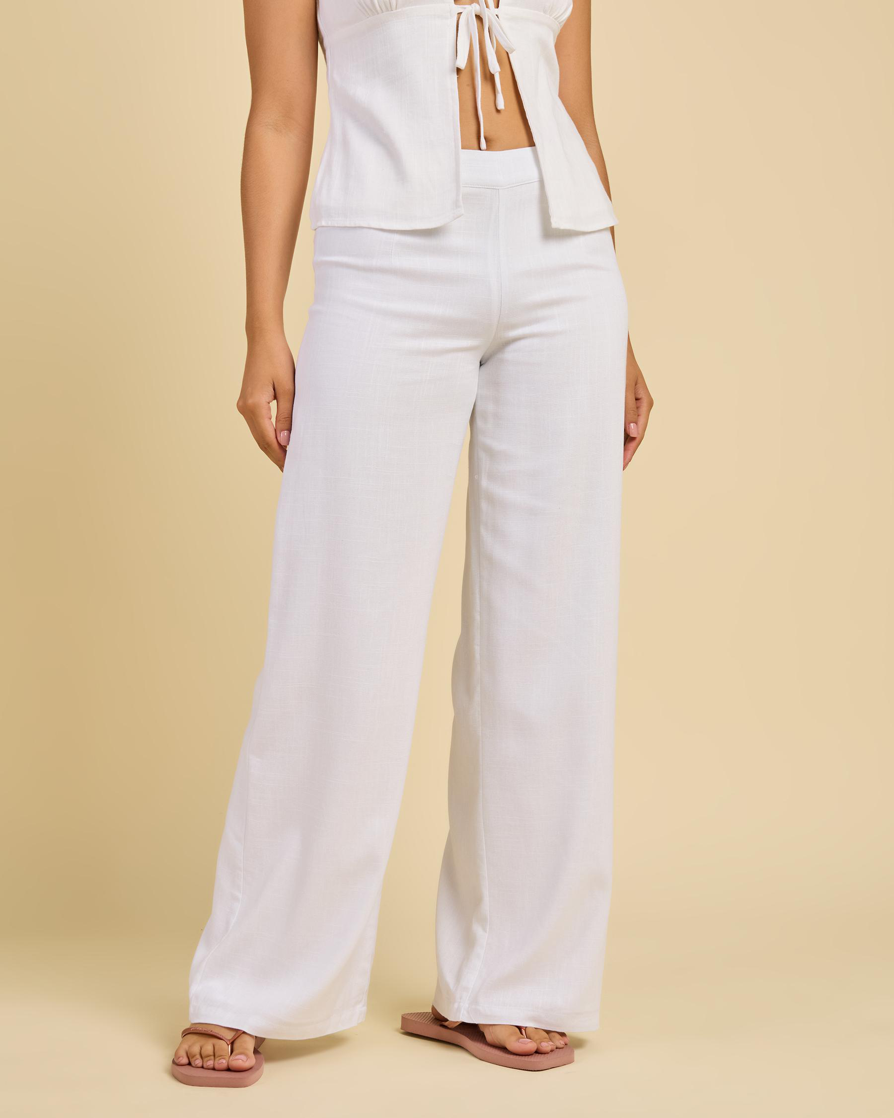 Shop Mooloola Brighton Hawaii Pants In White - Fast Shipping & Easy ...