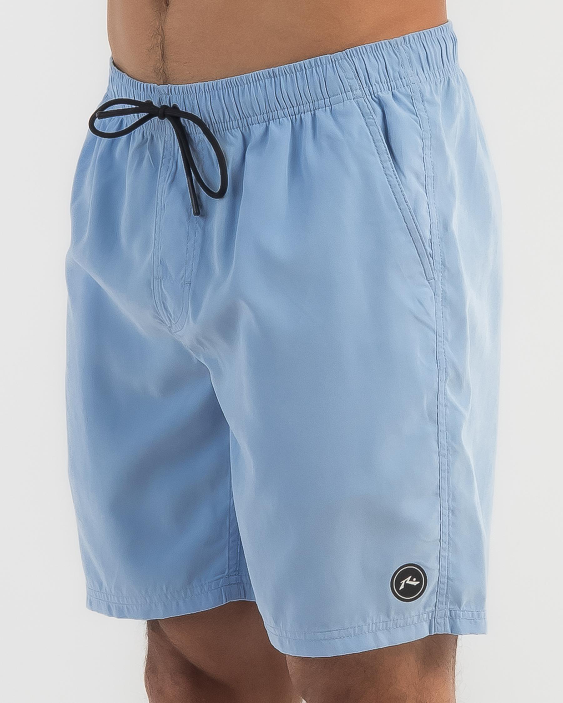 Rusty Dynamic Elastic Waist Shorts In Ballard Blue - FREE* Shipping ...