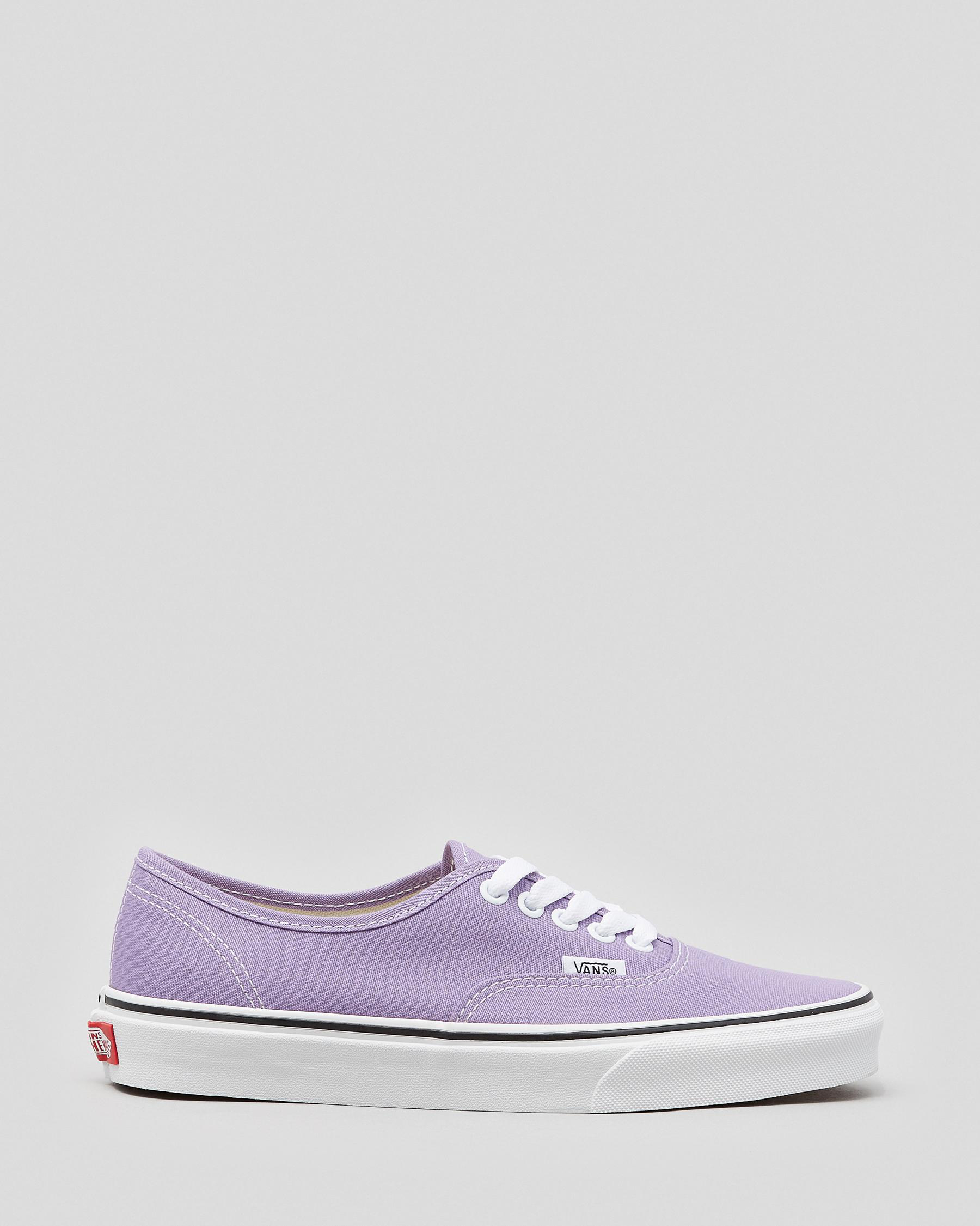 Shop Vans Womens Authentic Shoes In Chalk Violet/true White - Fast ...