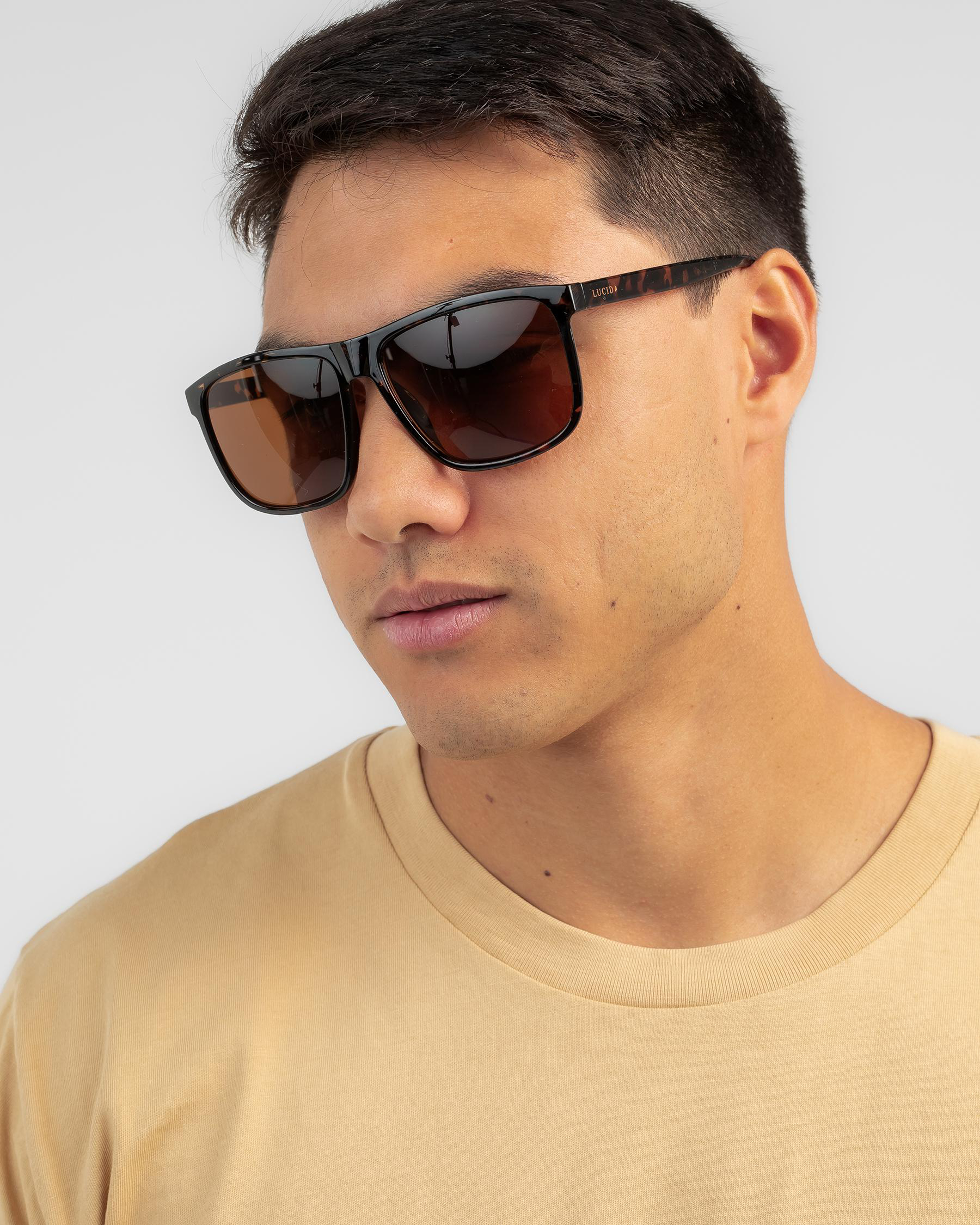 Shop Lucid Bourbon Sunglasses In Tortoise Shell / Brown - Fast Shipping ...