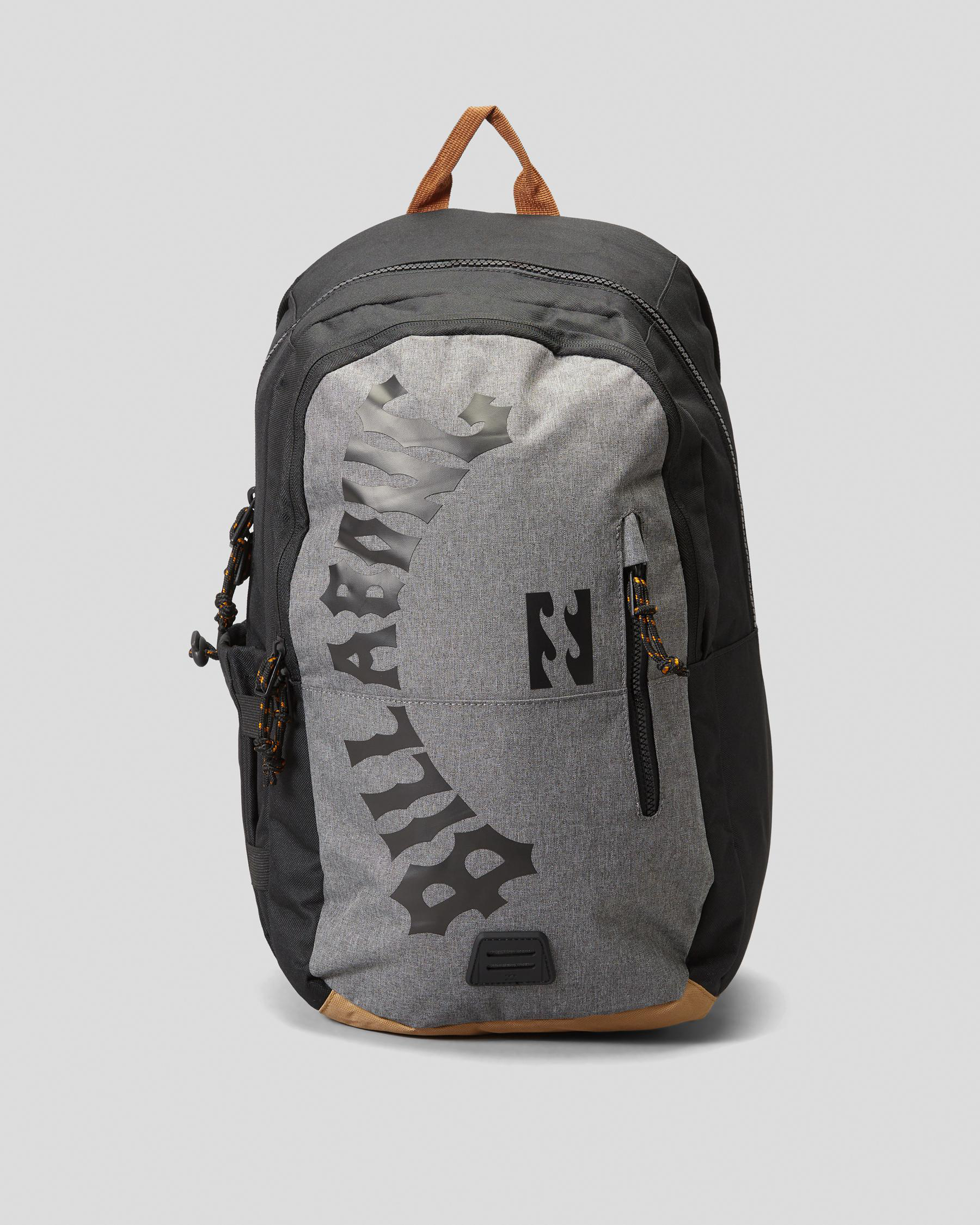 Shop Billabong Norfolk Backpack In Black/tan - Fast Shipping & Easy ...