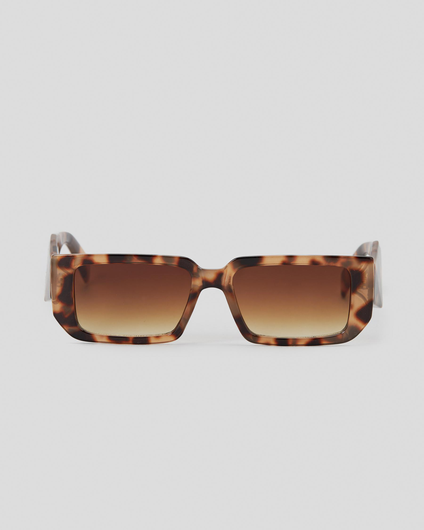 Shop Indie Eyewear Izzy Sunglasses In Milky Tort/gd Brown - Fast ...