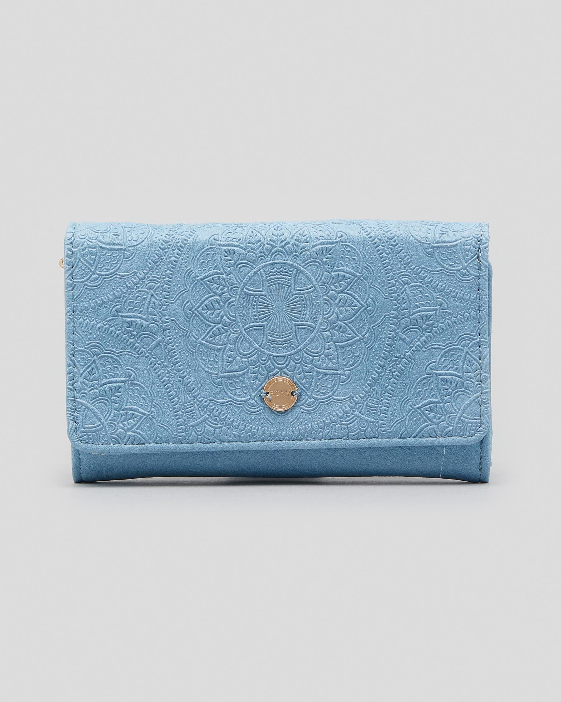 Shop Roxy Crazy Diamond Wallet In Cool Blue - Fast Shipping & Easy ...