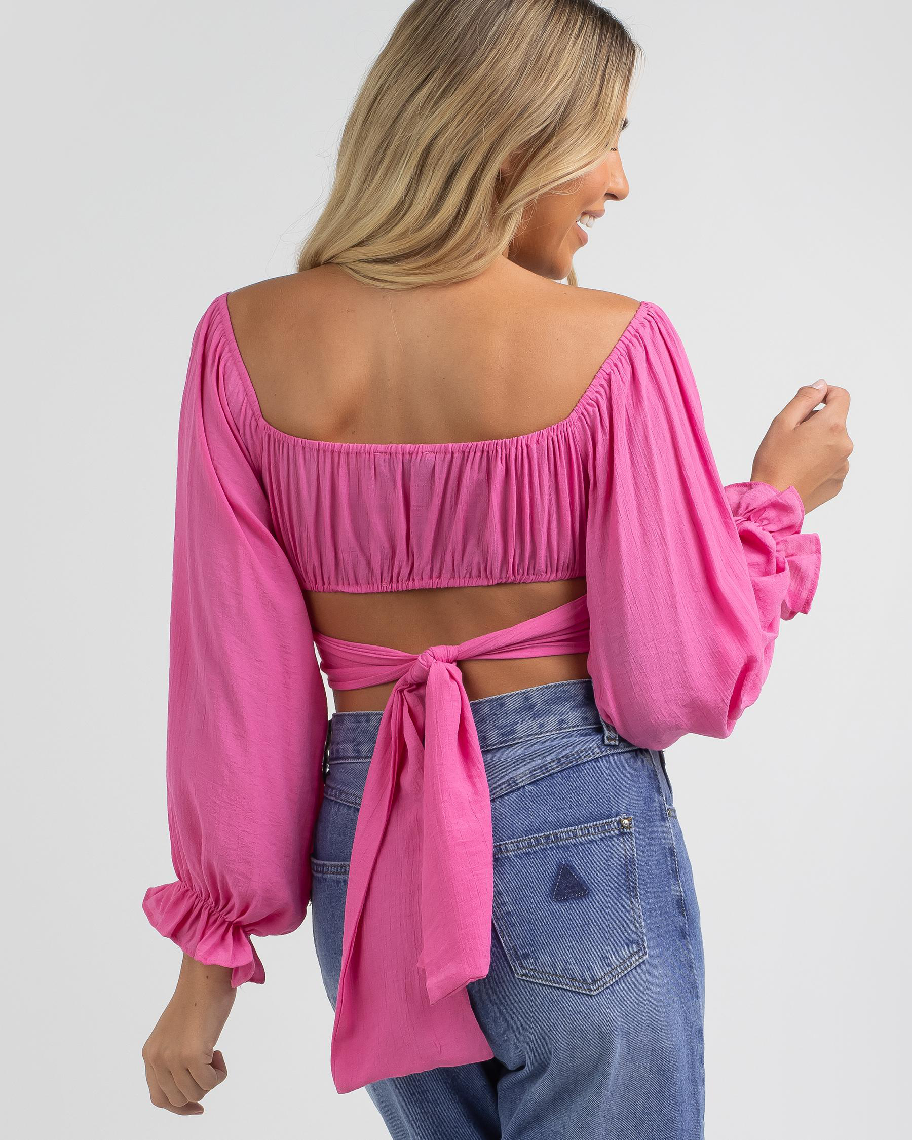 Shop Mooloola Honeymoon Top In Pink - Fast Shipping & Easy Returns ...