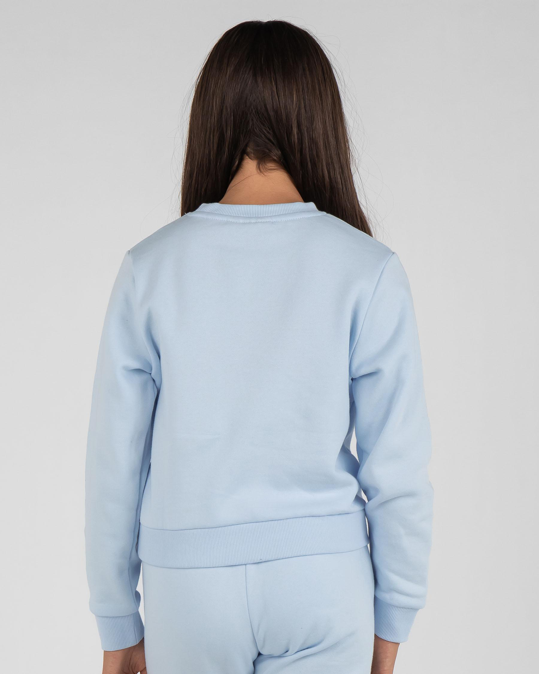 Shop Fila Girls' Candy Sweatshirt In Powder Blue - Fast Shipping & Easy ...