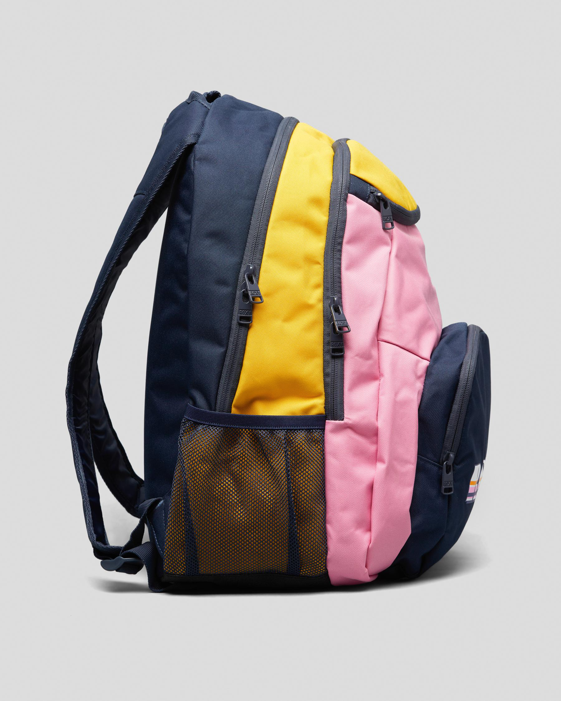 Shop Roxy Shadow Swell Solid Backpack In Mood Indigo - Fast Shipping ...