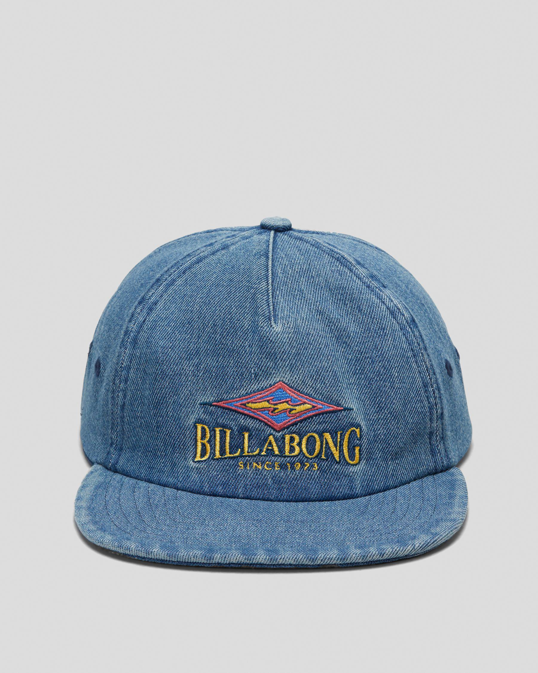 Shop Billabong Heritage Snapback Cap In Indigo - Fast Shipping & Easy ...