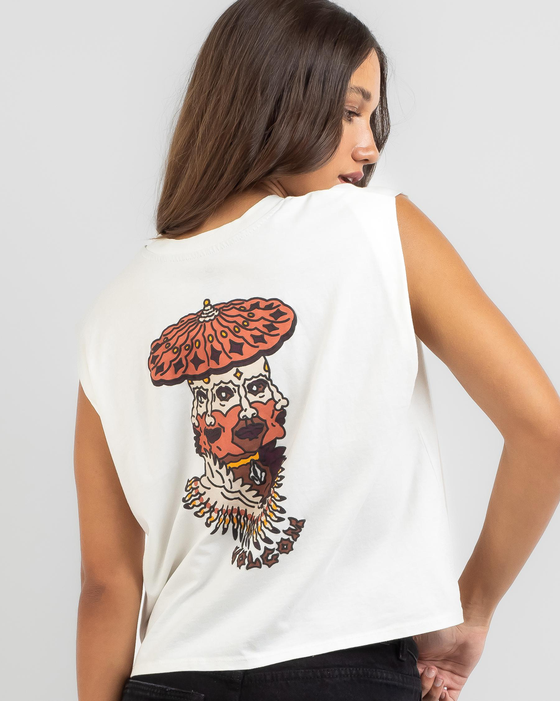 Shop Volcom Connected Minds Tank Top In Star White - Fast Shipping ...