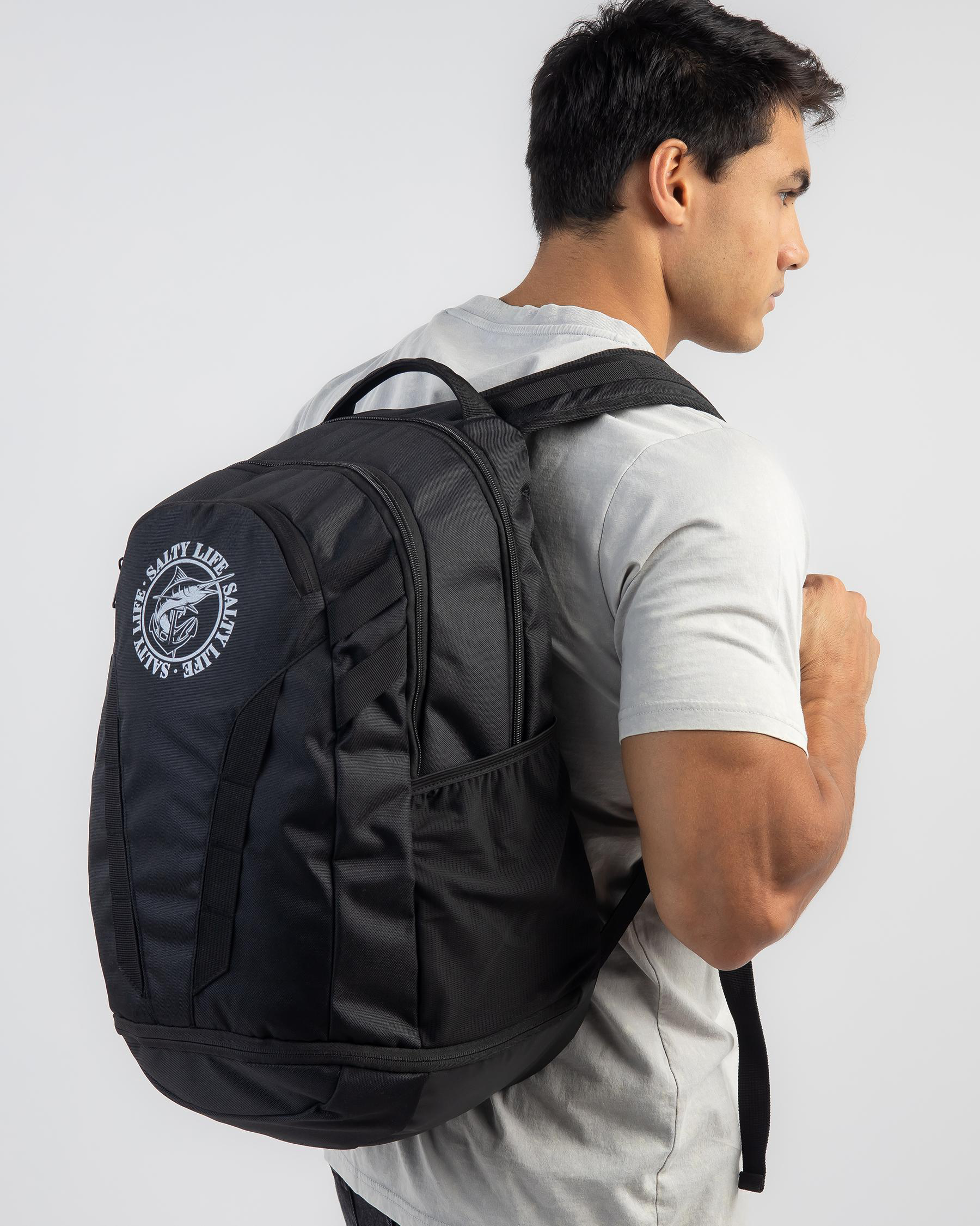 Shop Salty Life Once Bitten Backpack In Black - Fast Shipping & Easy ...
