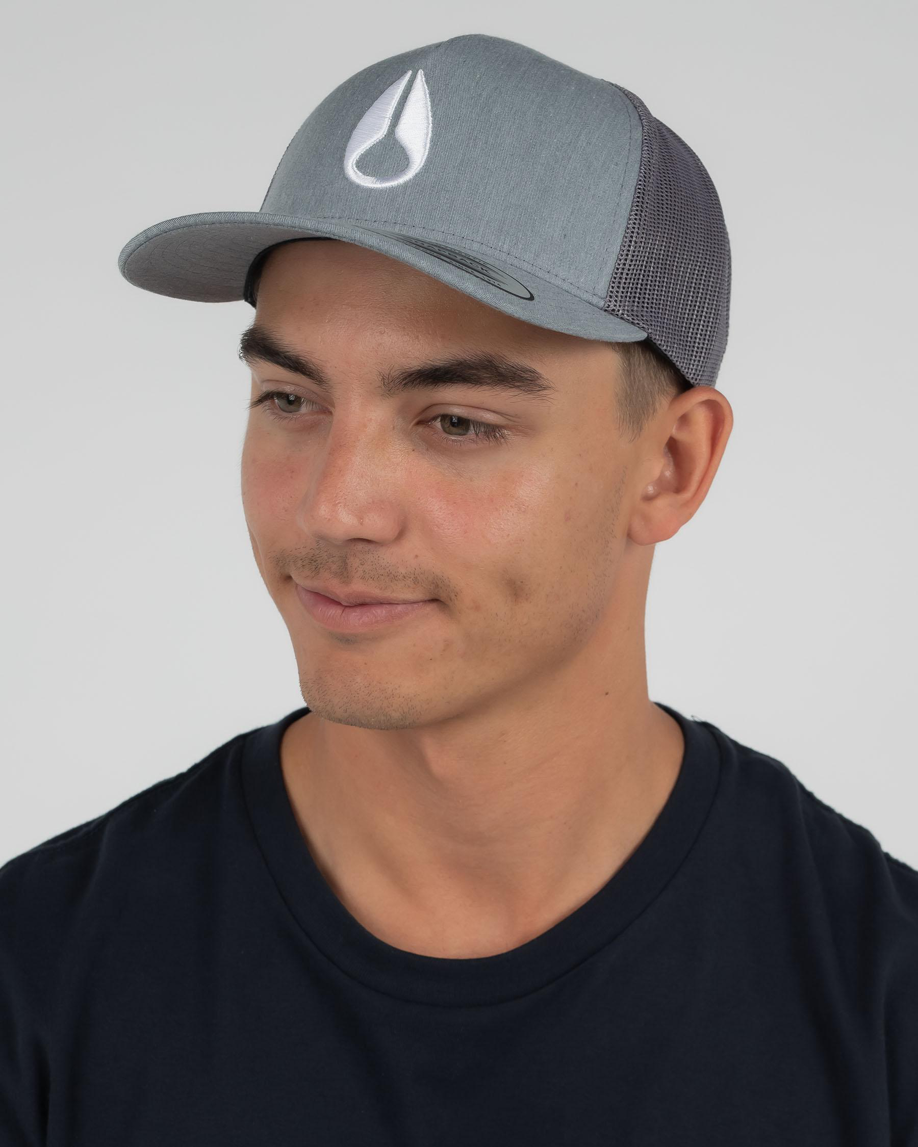 Nixon Iconed Trucker Cap In Heather Grey - Fast Shipping & Easy Returns ...