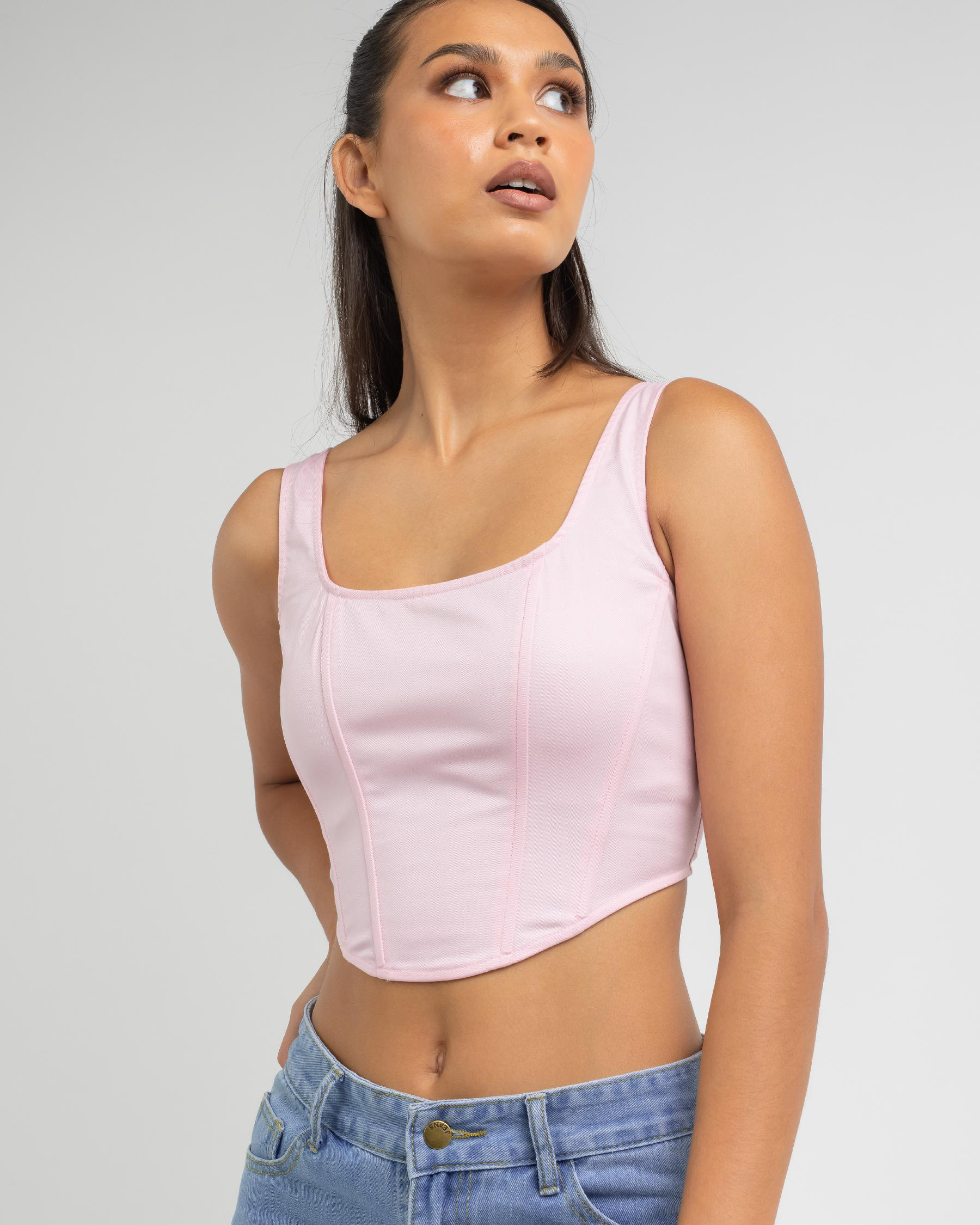 Shop Ava And Ever Montero Corset Top In Pink - Fast Shipping & Easy ...