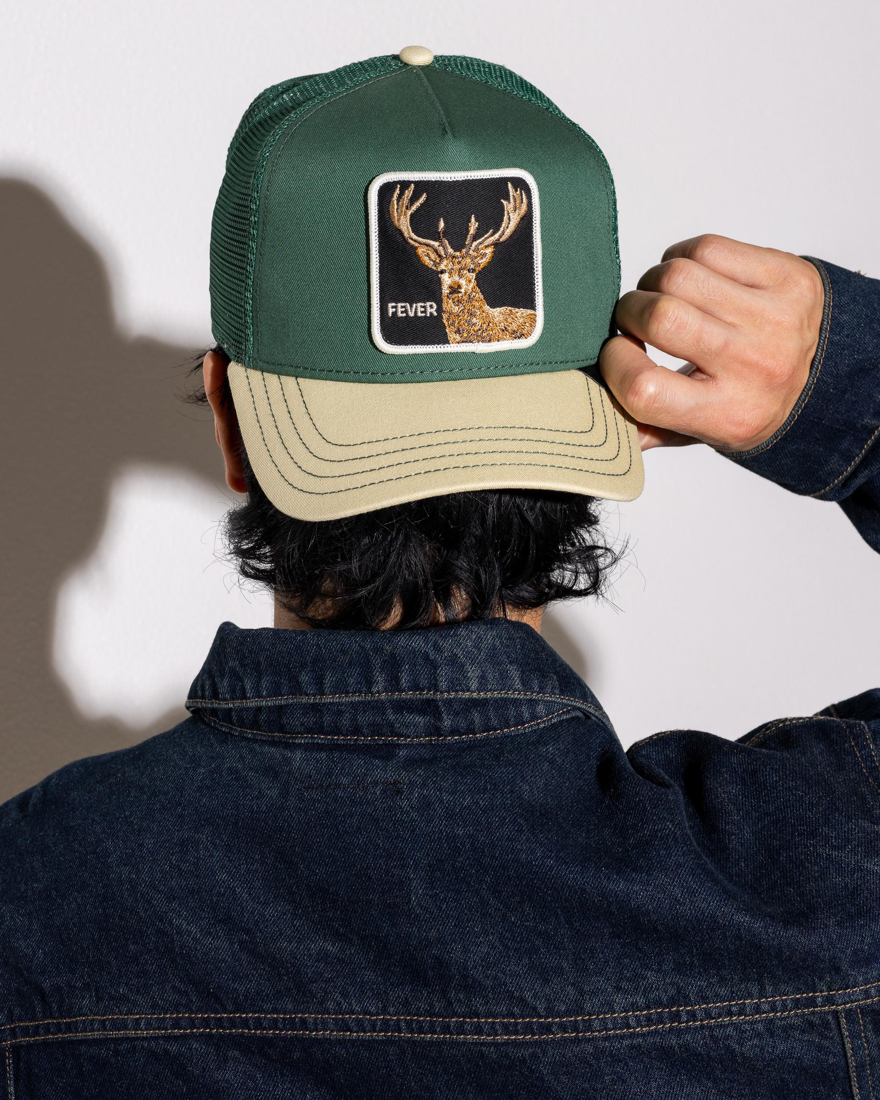Shop Goorin Bros The Stag Trucker Cap In Green - Fast Shipping & Easy ...