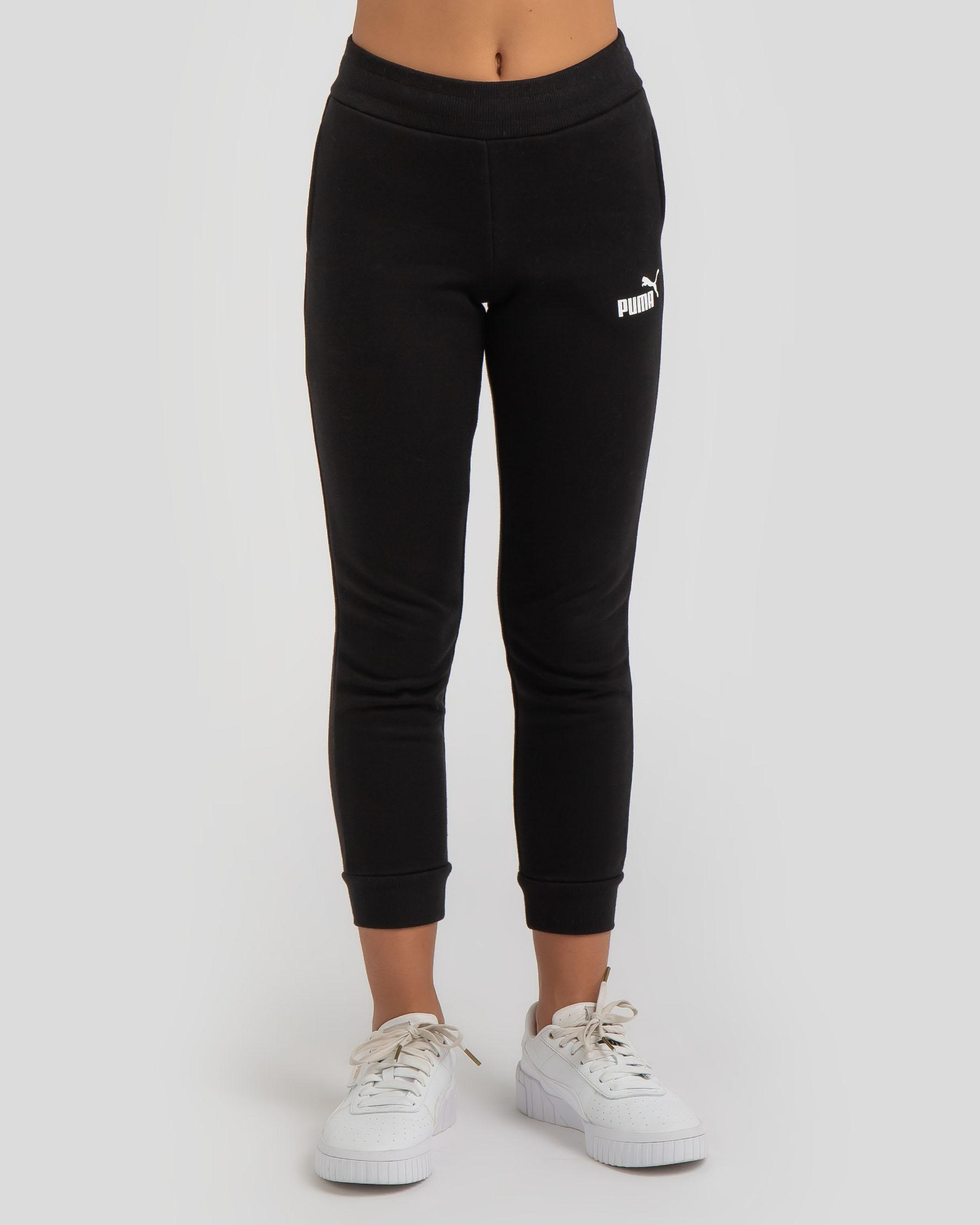 Shop Puma Girls' Essential Sweat Pants In Puma Black - Fast Shipping ...