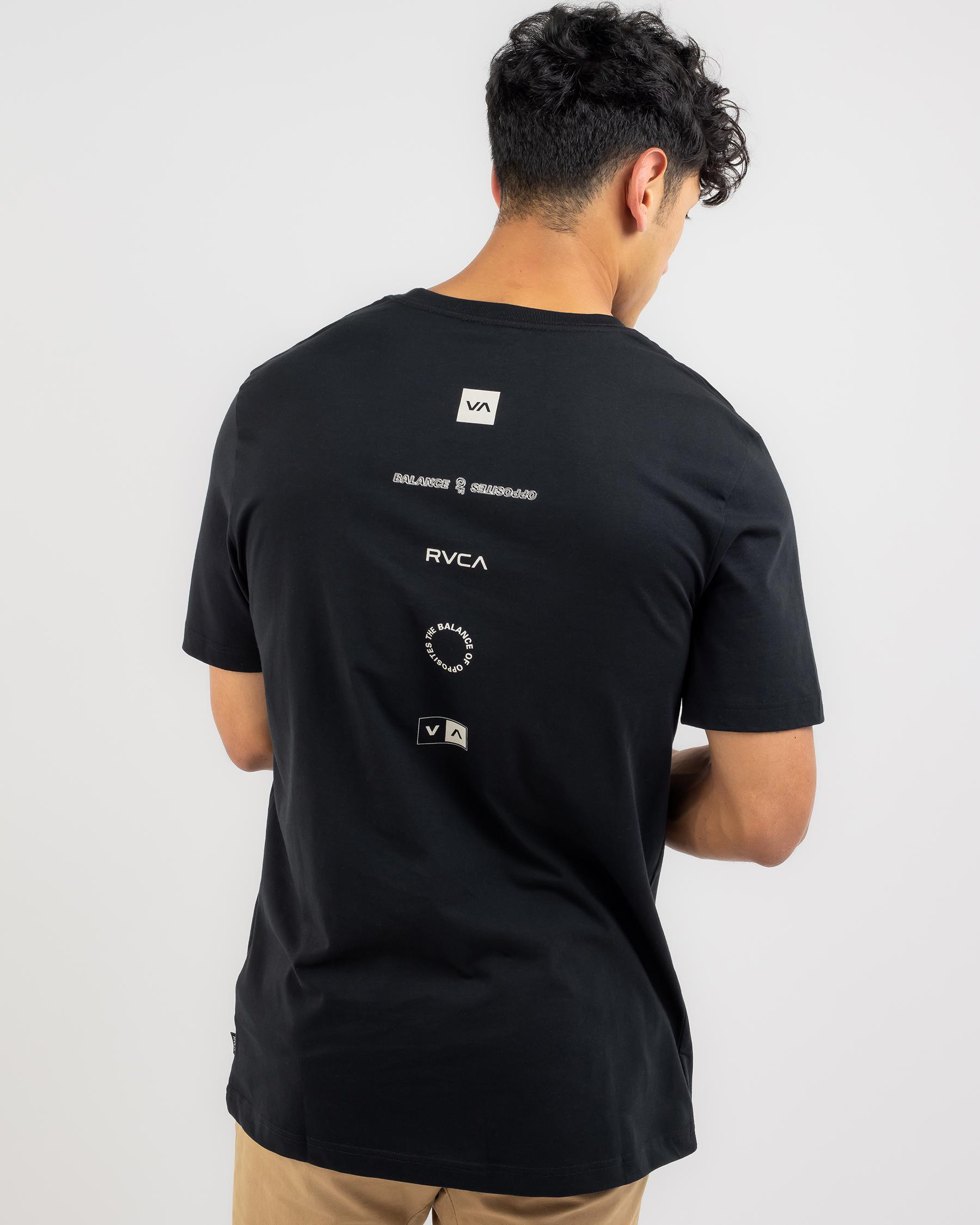 Shop RVCA Upside T-Shirt In Black - Fast Shipping & Easy Returns - City ...