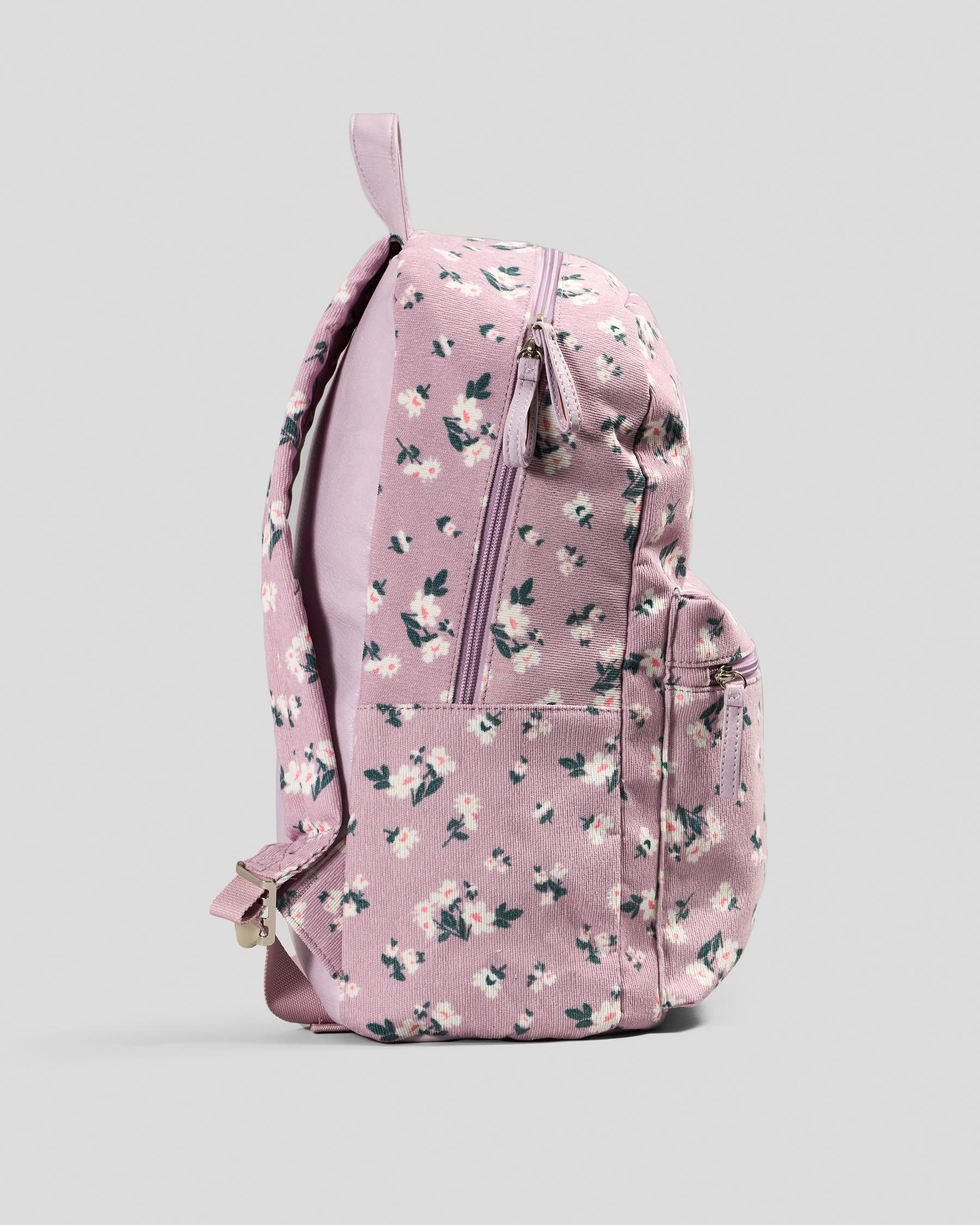 Shop Ava And Ever Perry Cord Backpack In Pink Floral - Fast Shipping ...