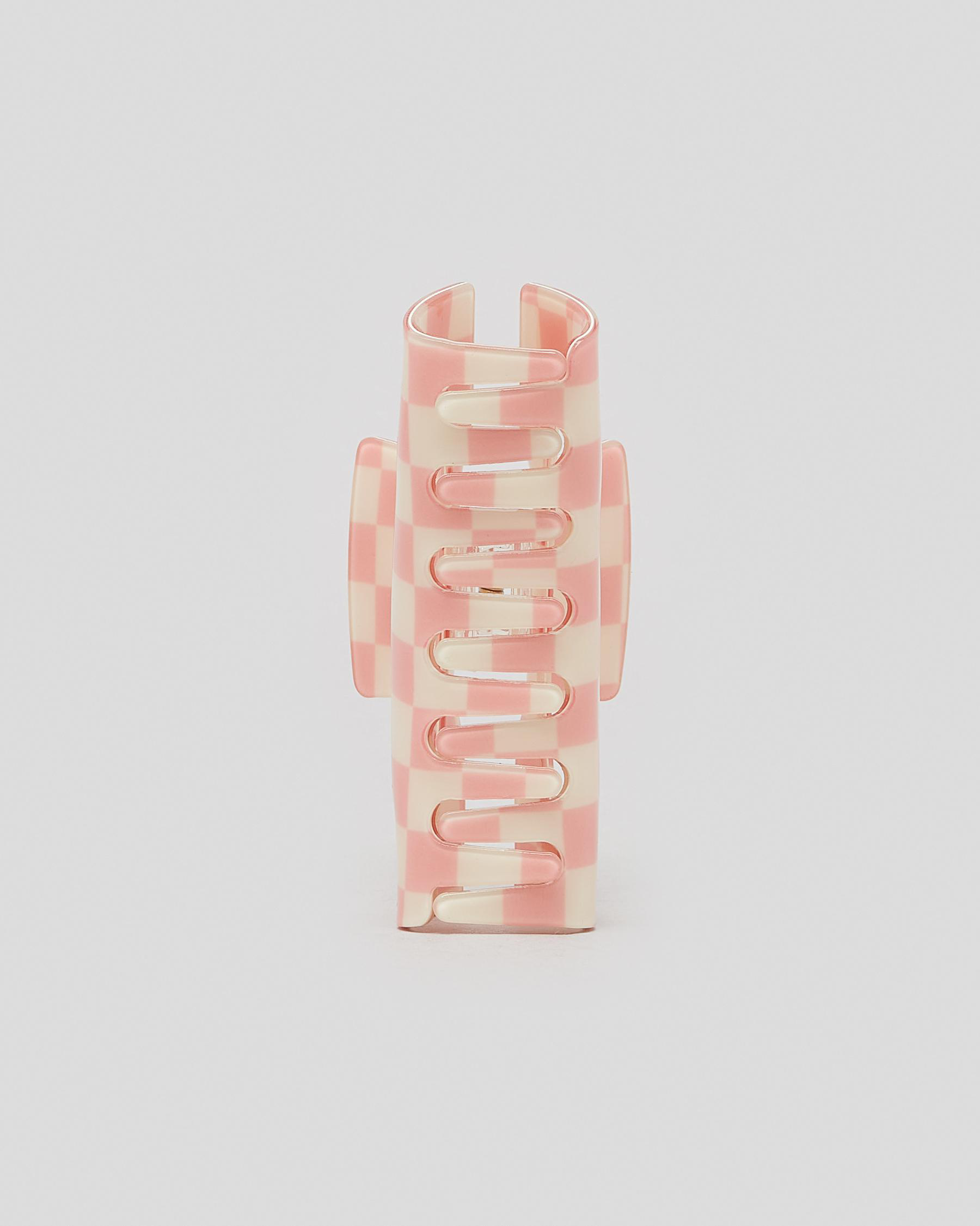 Shop Karyn In LA Kristy Hair Claw Clip In Pink - Fast Shipping & Easy ...