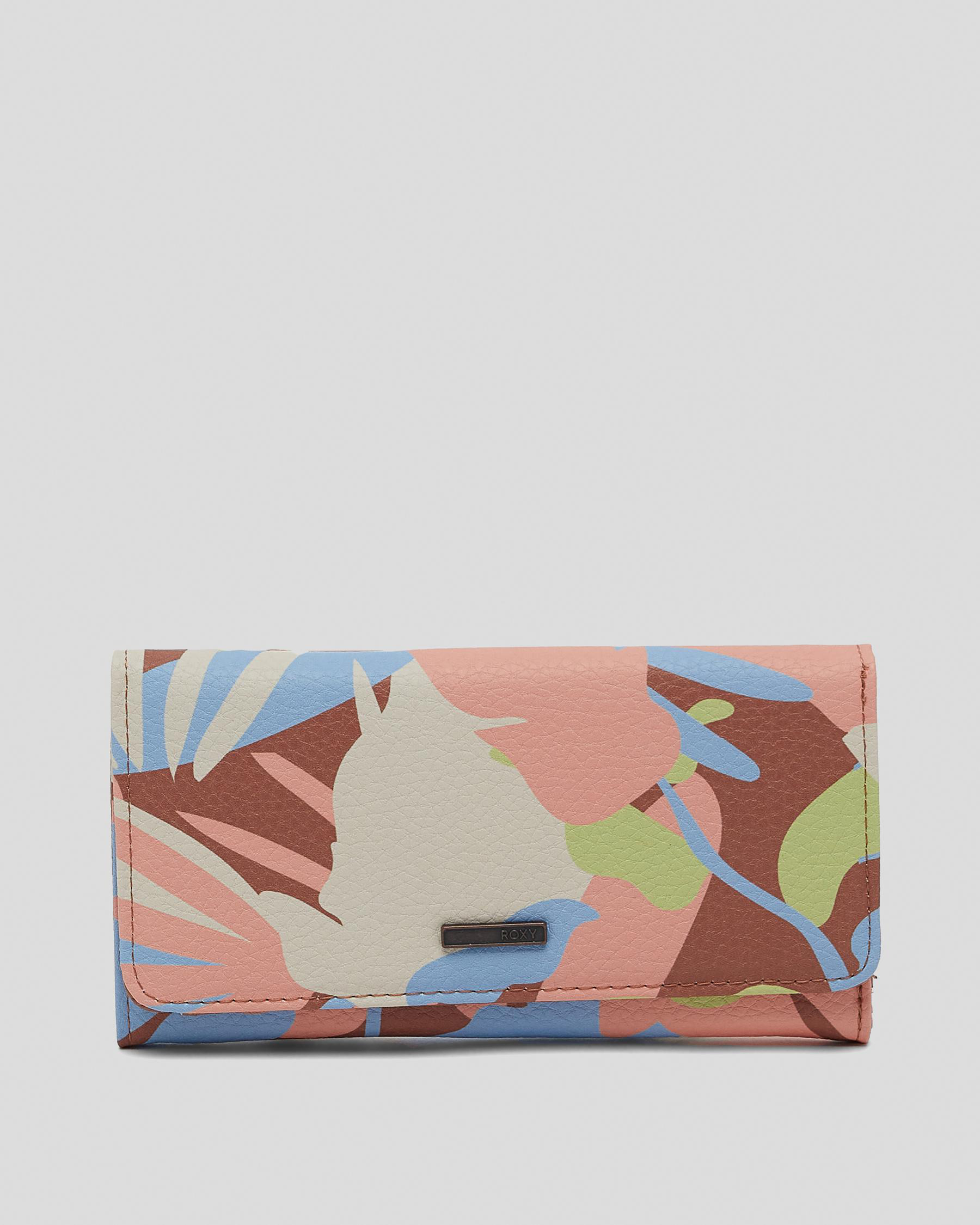 Shop Roxy Hazy Daze Wallet In Rustic Brown Floral - Fast Shipping ...