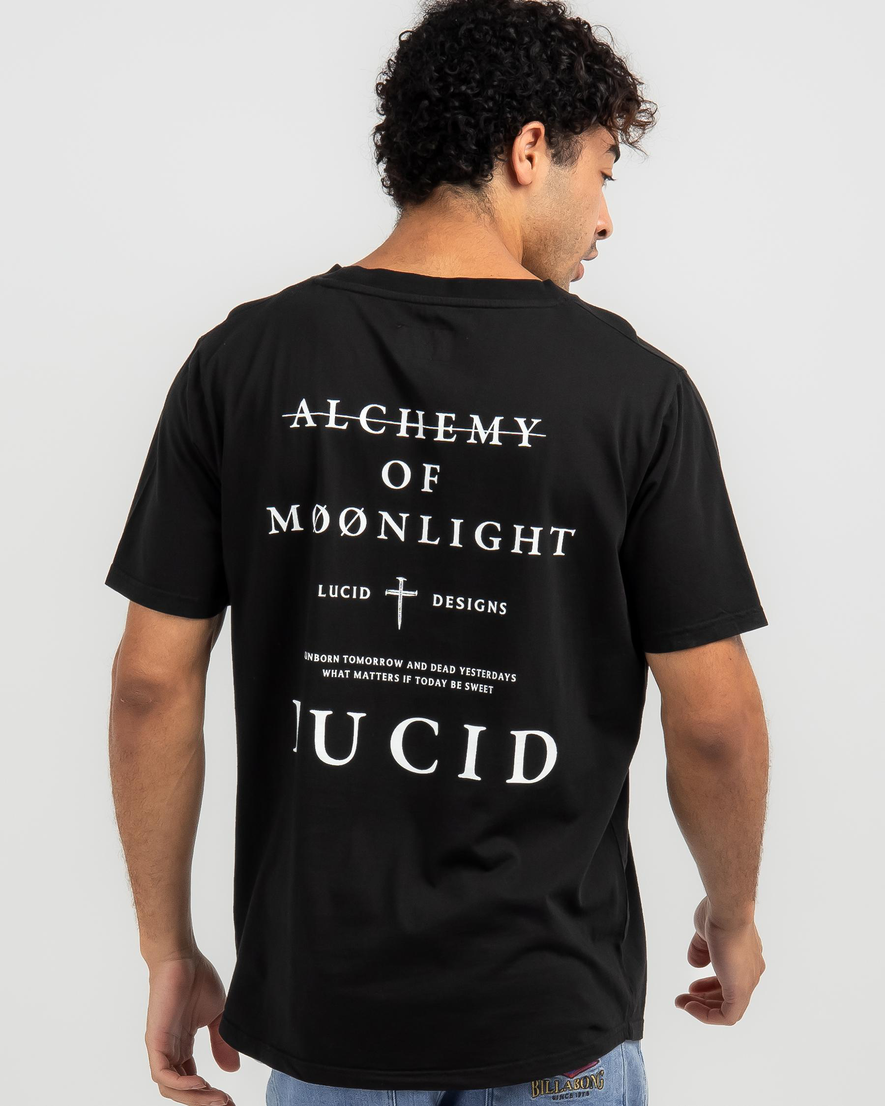 Shop Lucid Virtue T-Shirt In Washed Black - Fast Shipping & Easy ...