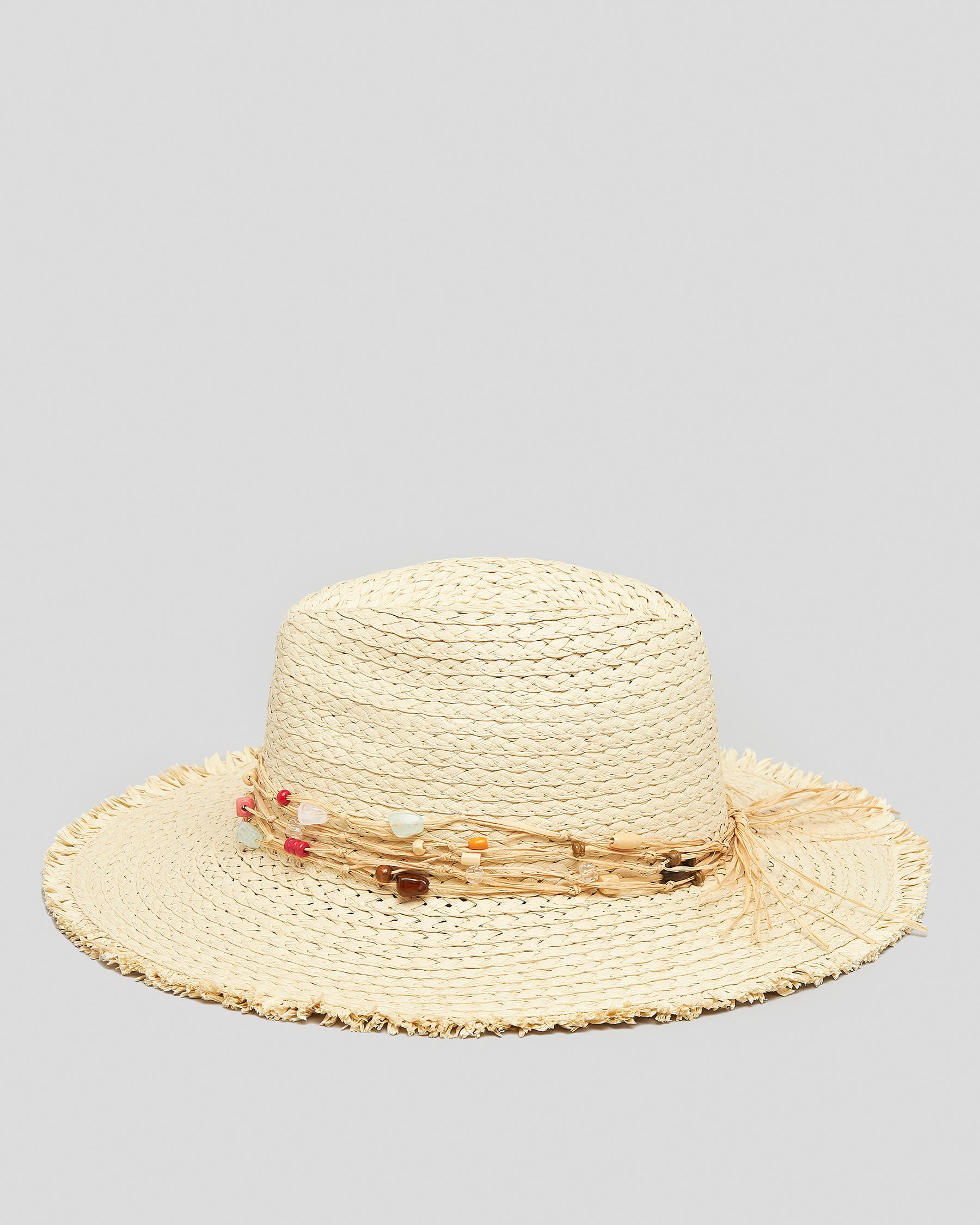 Shop Mooloola Abril Panama Hat In Natural - Fast Shipping & Easy ...
